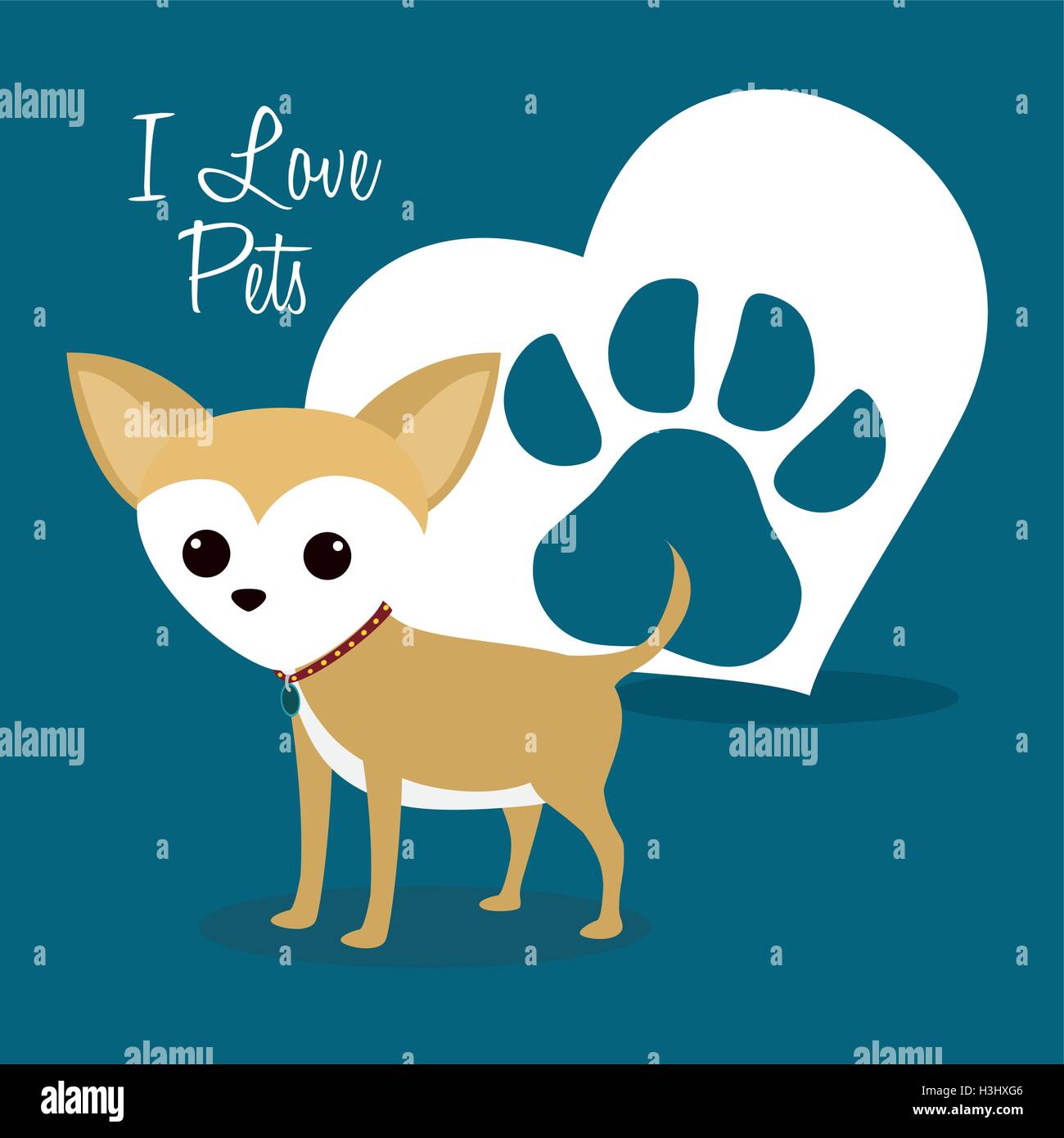 i love pets heart poster Stock Vector Image & Art - Alamy