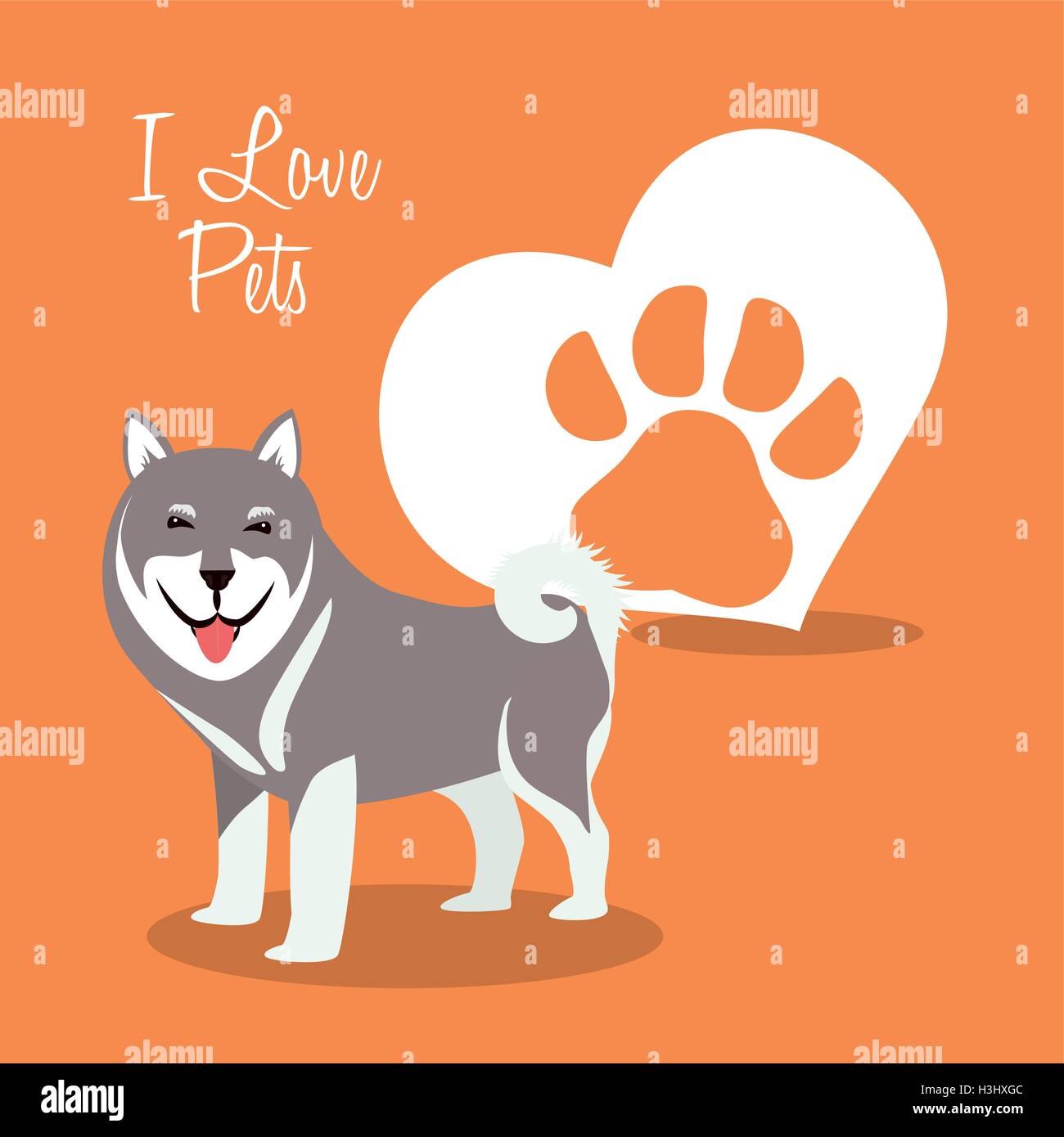 i love pets heart poster Stock Vector Image & Art - Alamy