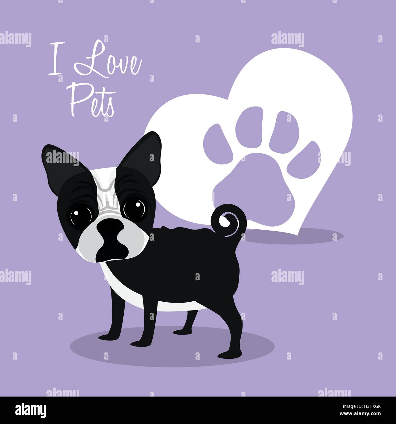 i love pets heart poster Stock Vector Image & Art - Alamy
