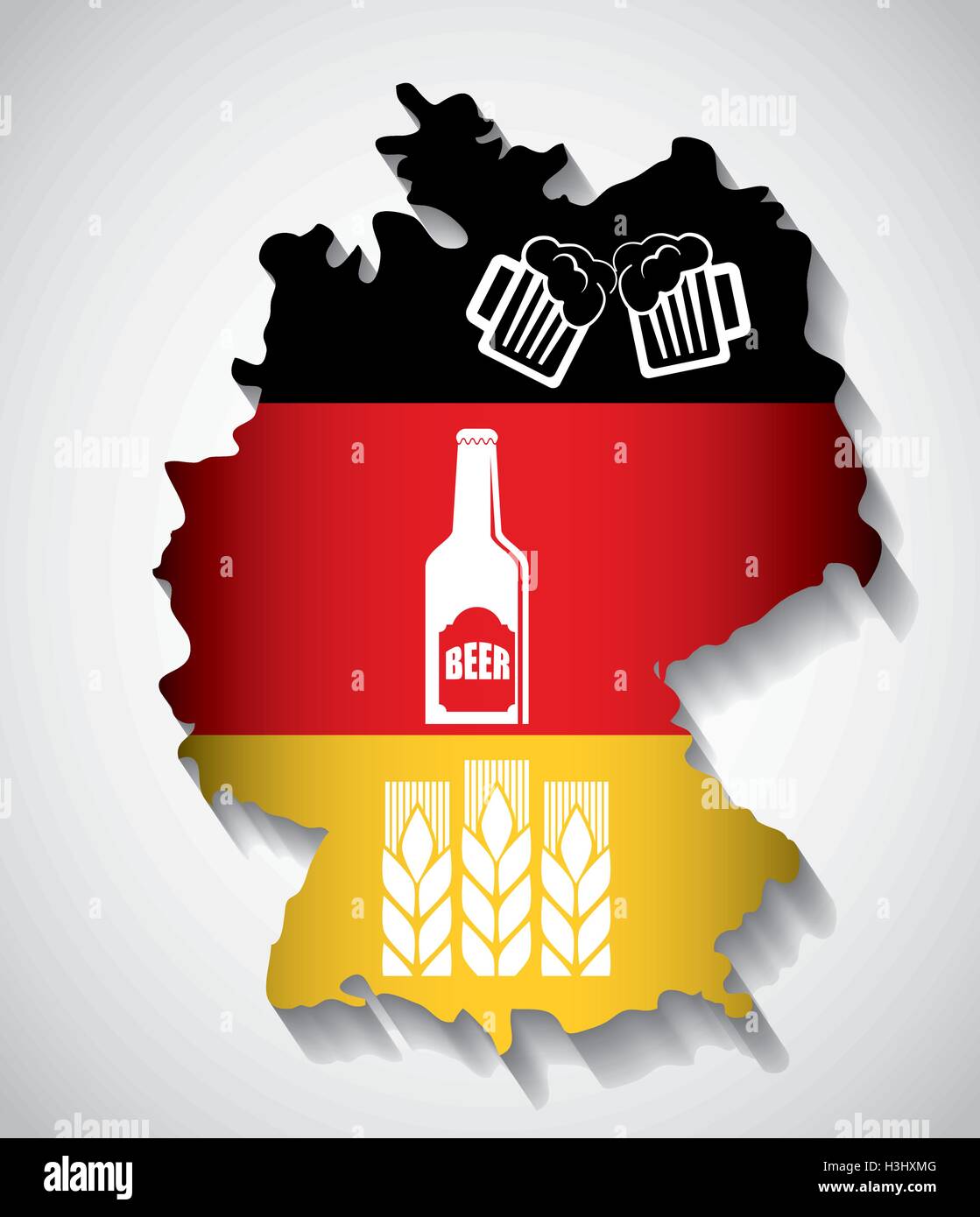Map germany glass Stock Vector Images - Alamy