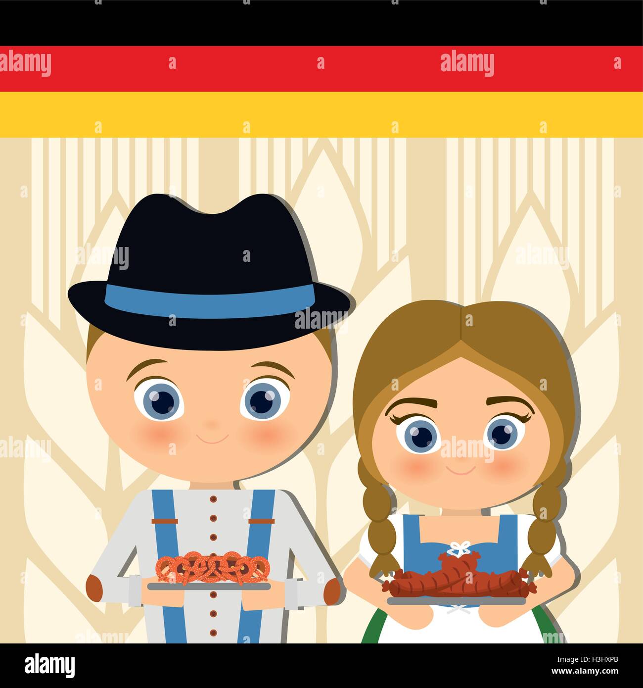 German person in traditional dress Stock Vector Image & Art - Alamy