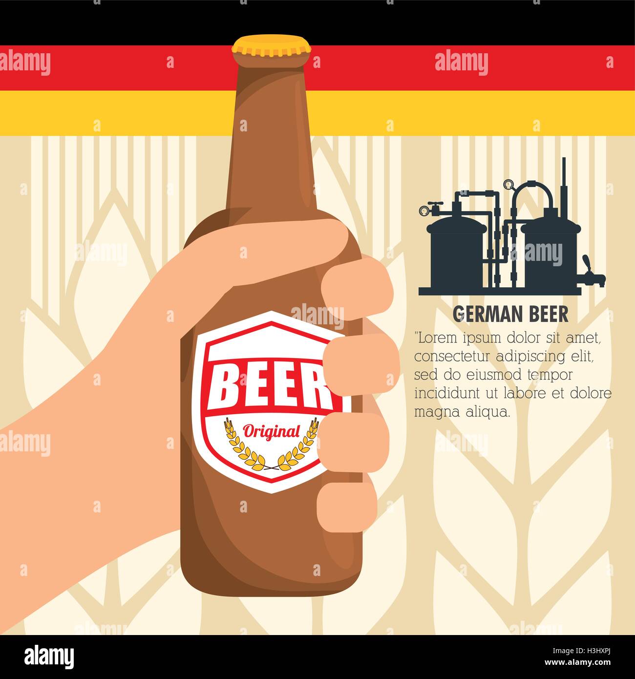 German premium beer Stock Vector Images - Alamy