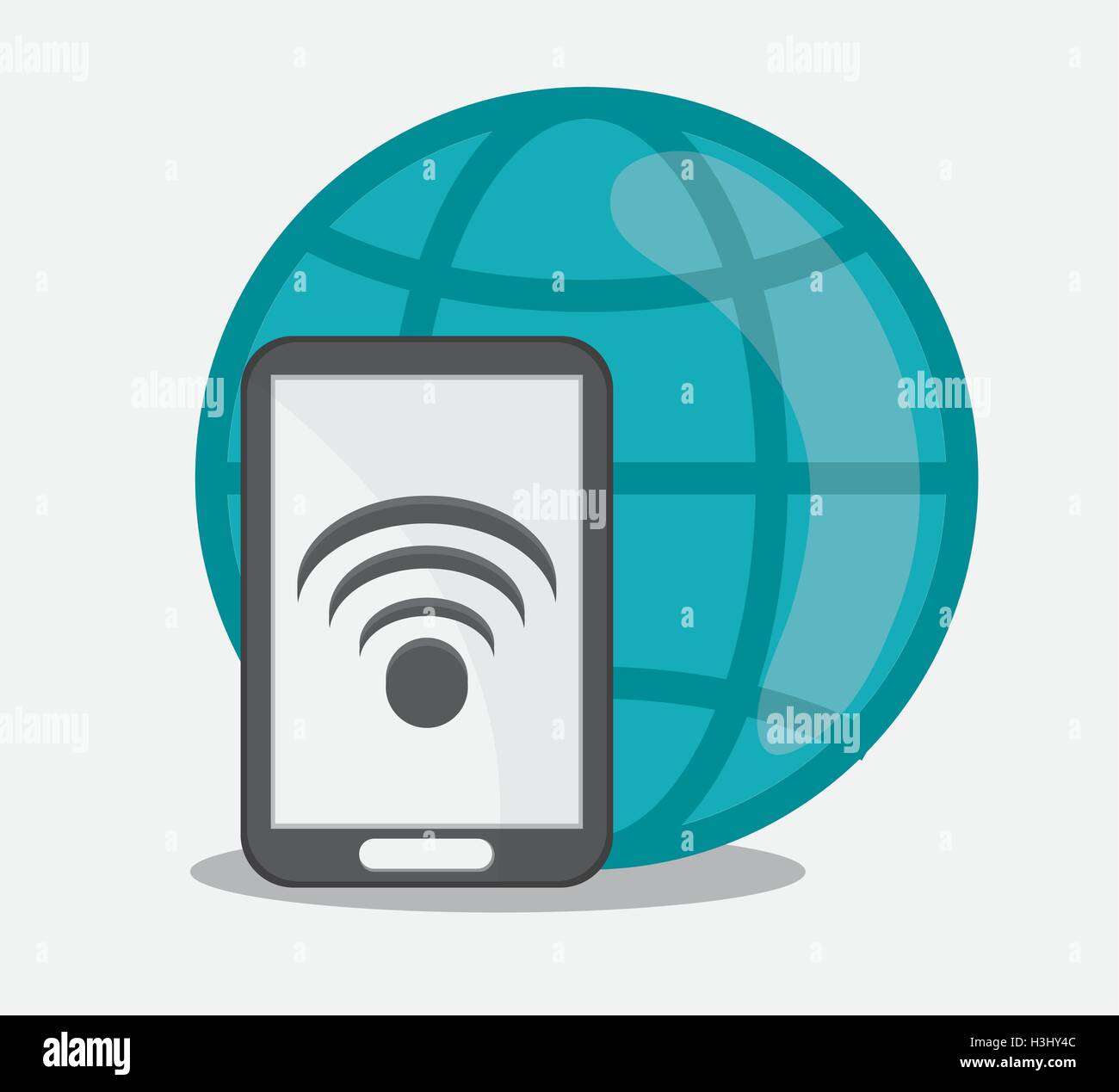 Smartphone and global communication design Stock Vector Image & Art - Alamy