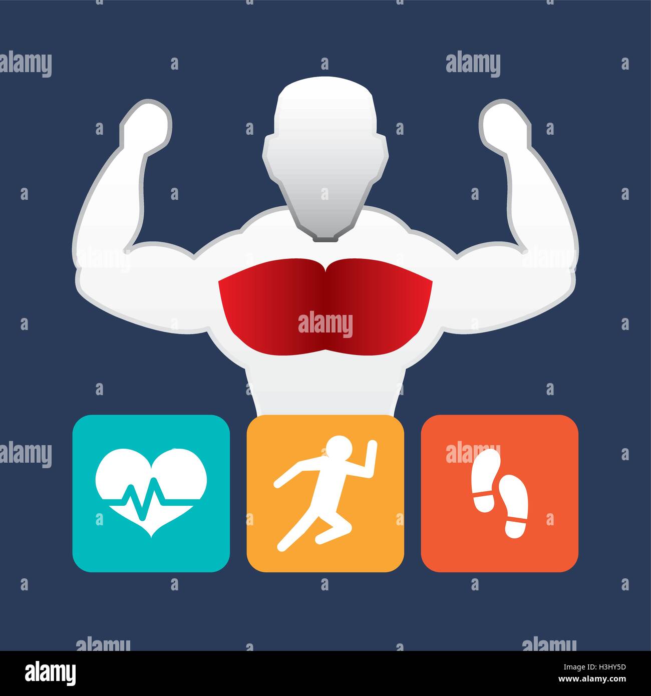 fitness app technology icons Stock Vector Image & Art - Alamy