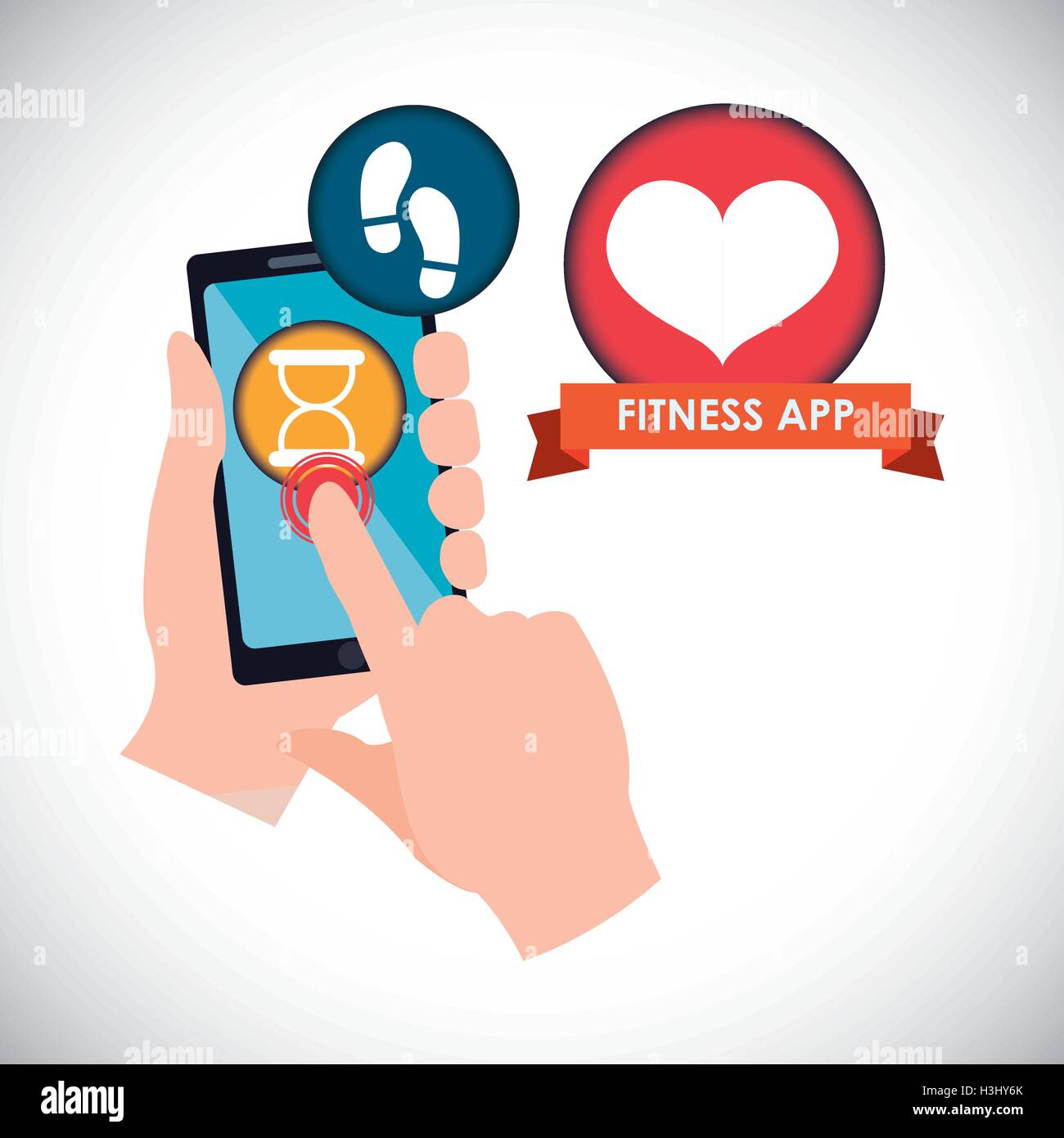 fitness app technology icons Stock Vector Image & Art - Alamy
