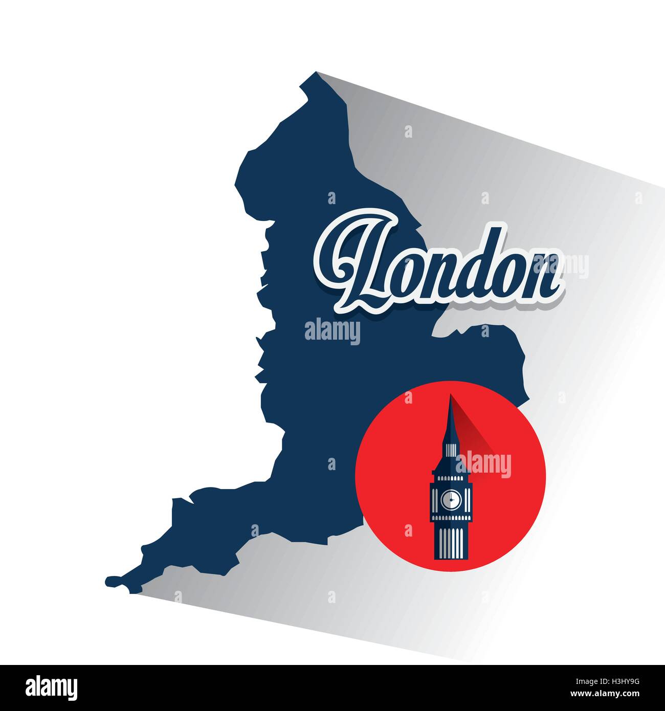 Isolated map and big ben design Stock Vector Image & Art - Alamy
