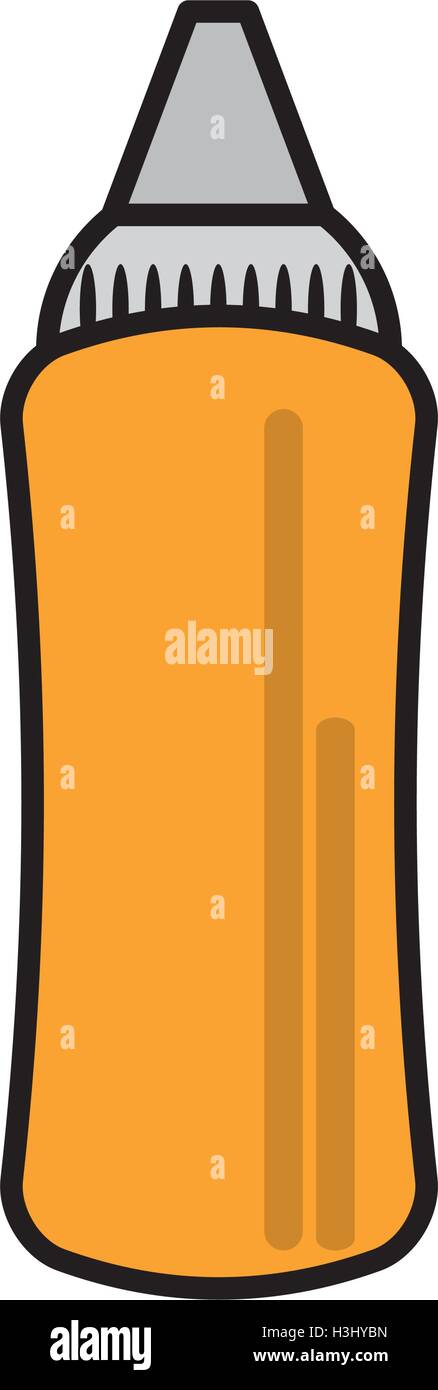 sauce bottle fast food icon Stock Vector Image & Art - Alamy