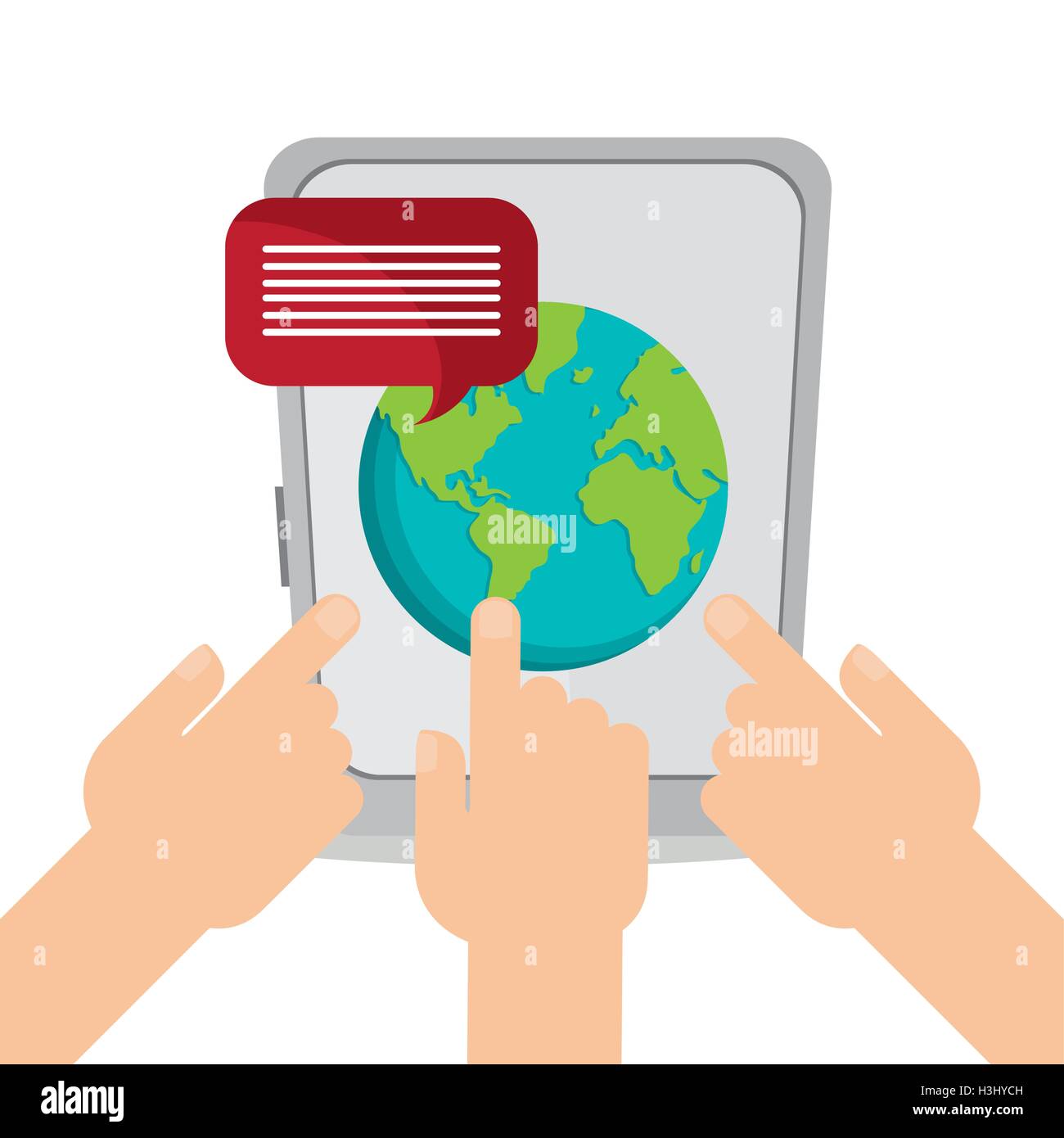 Tablet and communication design Stock Vector Image & Art - Alamy