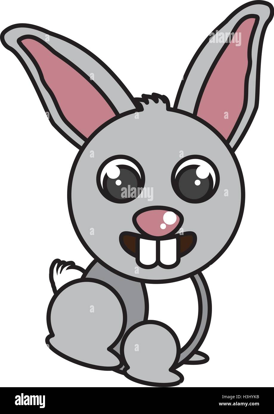 rabbit animal farm isolated icon Stock Vector Image & Art - Alamy