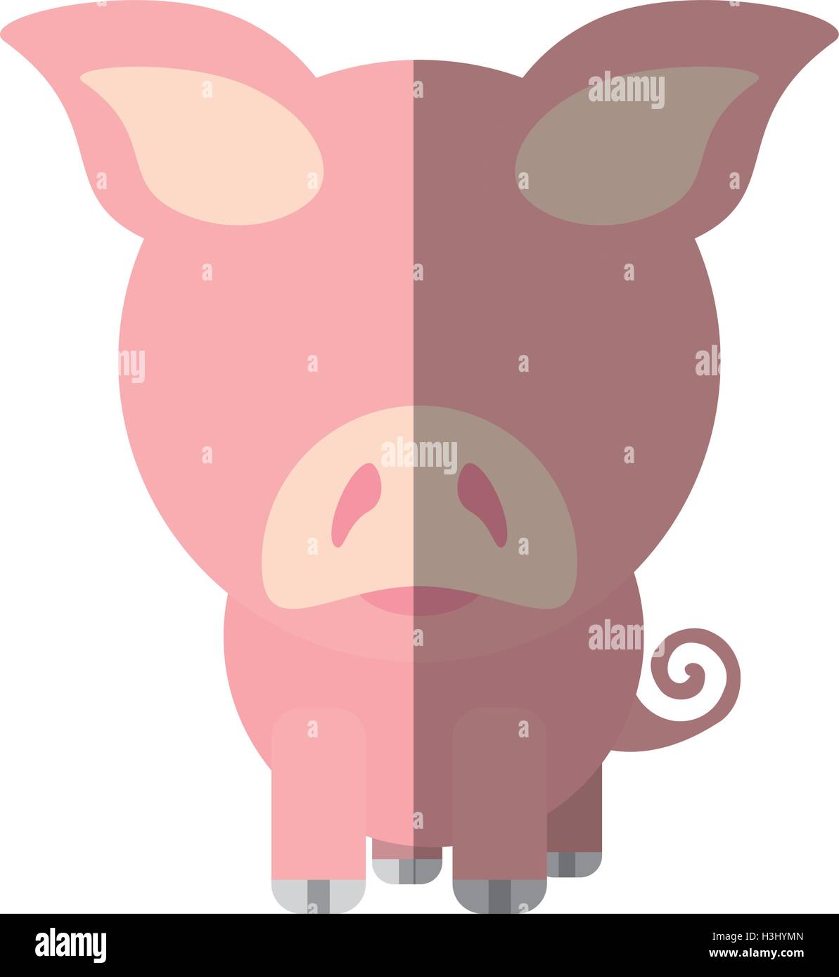pig animal farm isolated icon Stock Vector Image & Art - Alamy