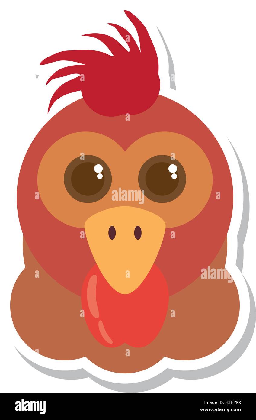 hen animal farm isolated icon Stock Vector Image & Art - Alamy