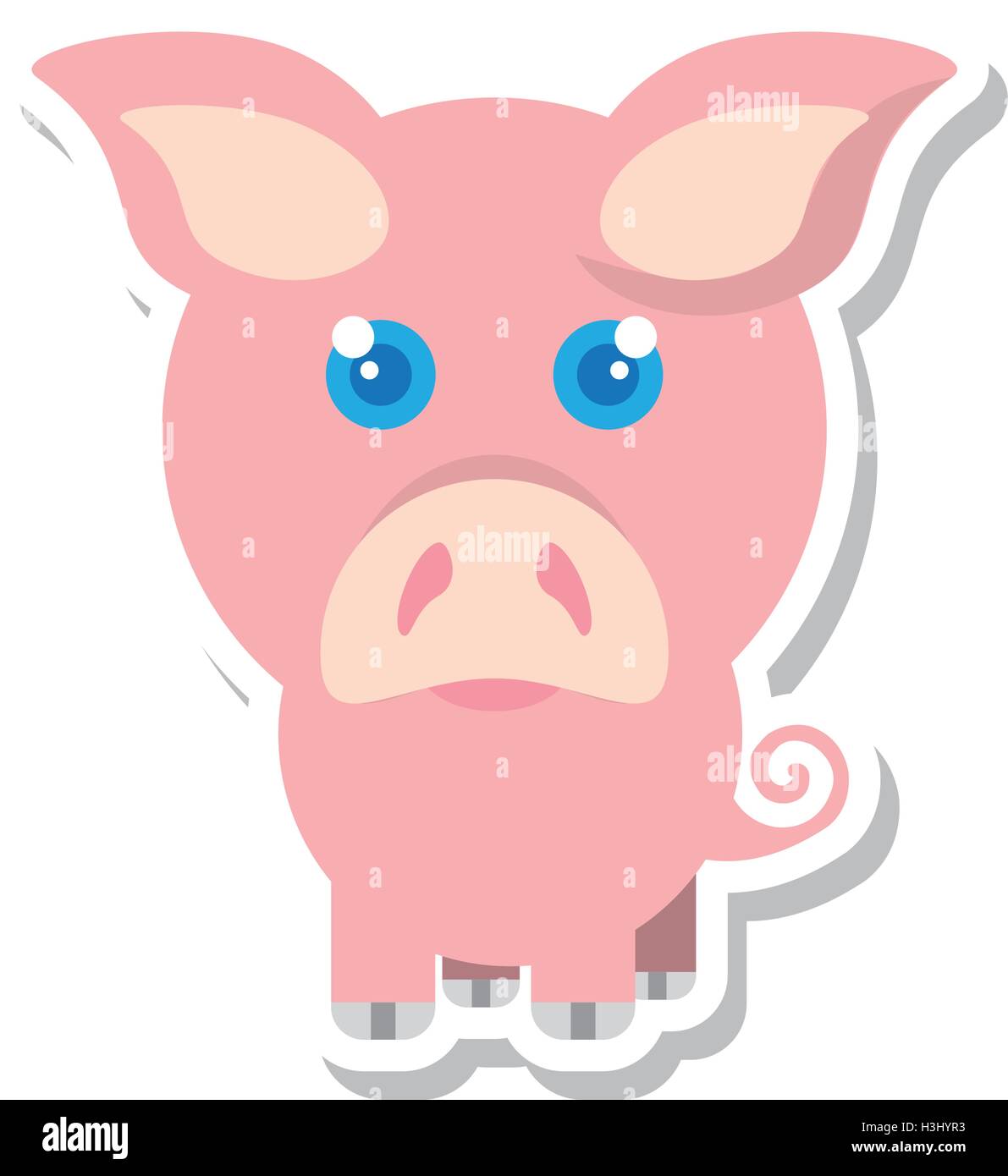 pig animal farm isolated icon Stock Vector Image & Art - Alamy