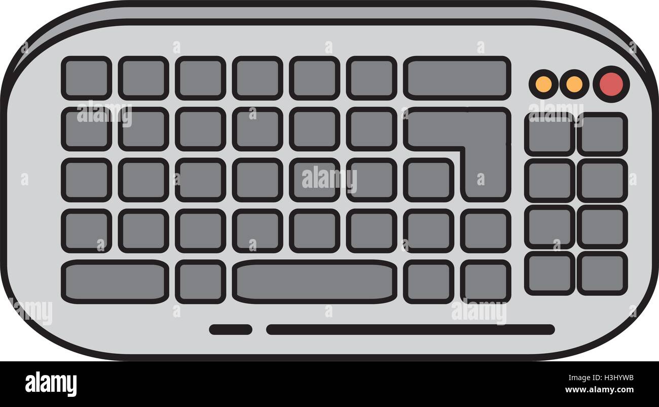 keyboard computer device isolated icon Stock Vector Image & Art - Alamy