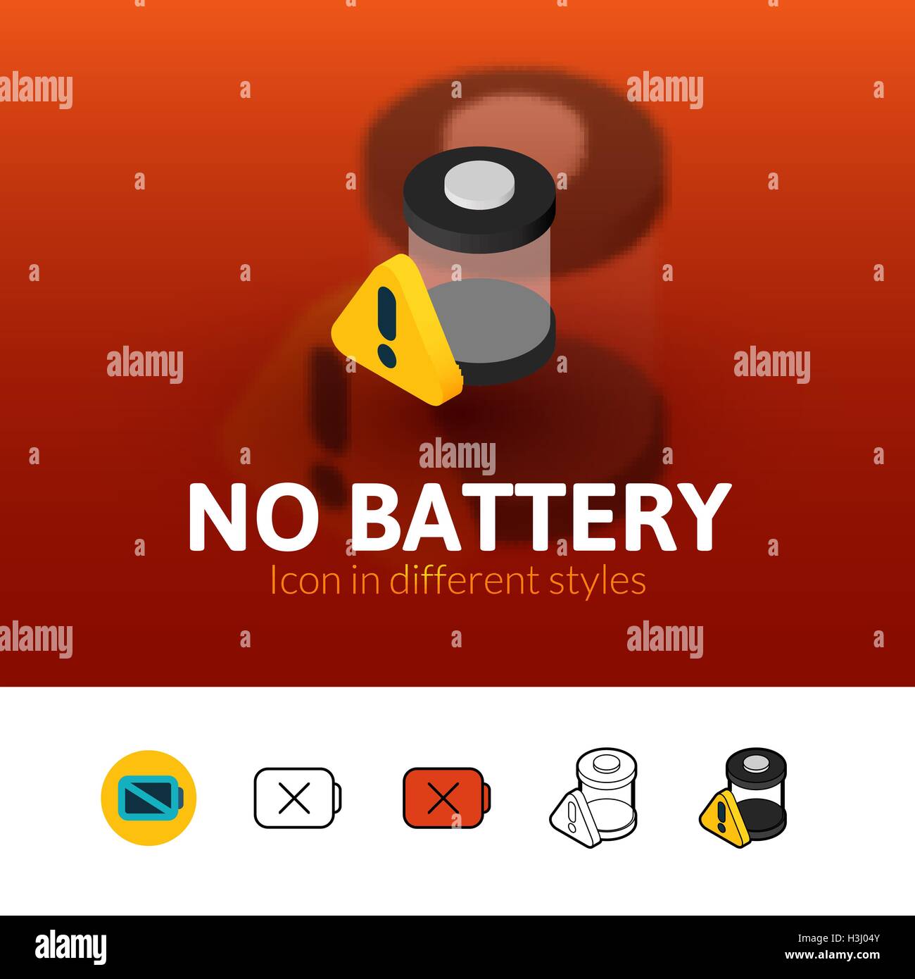Isometric battery charge level Stock Vector Images - Alamy
