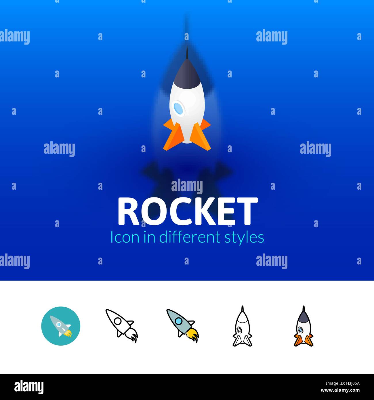 Space travel icon rocket Stock Vector Images - Alamy