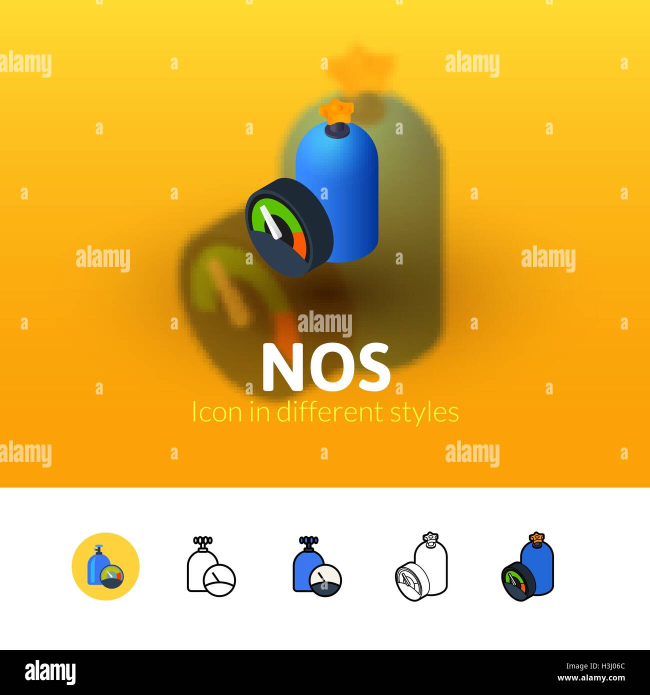 NOS icon in different style Stock Vector Image & Art - Alamy