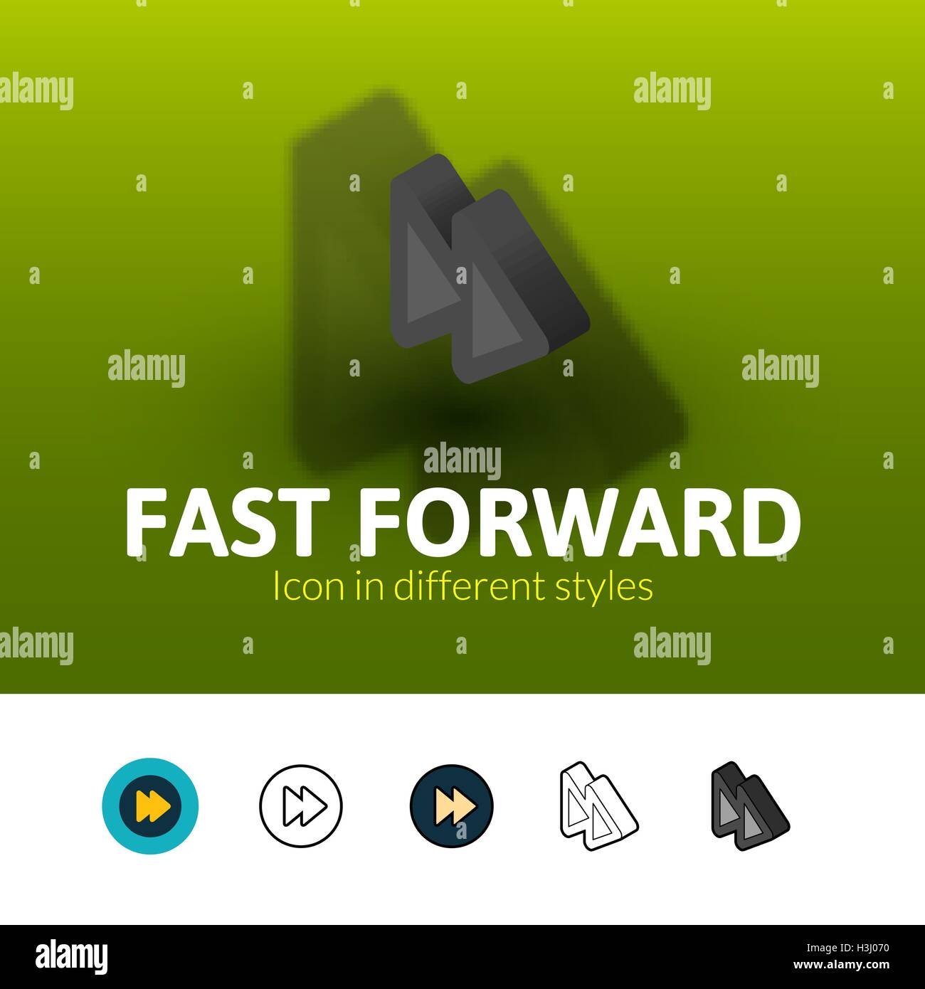 Fast forward symbol hi-res stock photography and images - Alamy