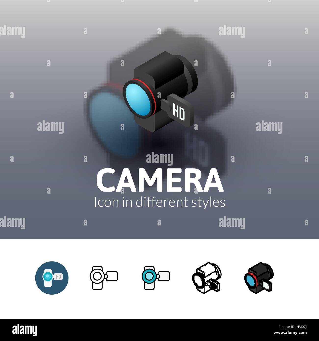 Video camera icon thin hi-res stock photography and images - Alamy