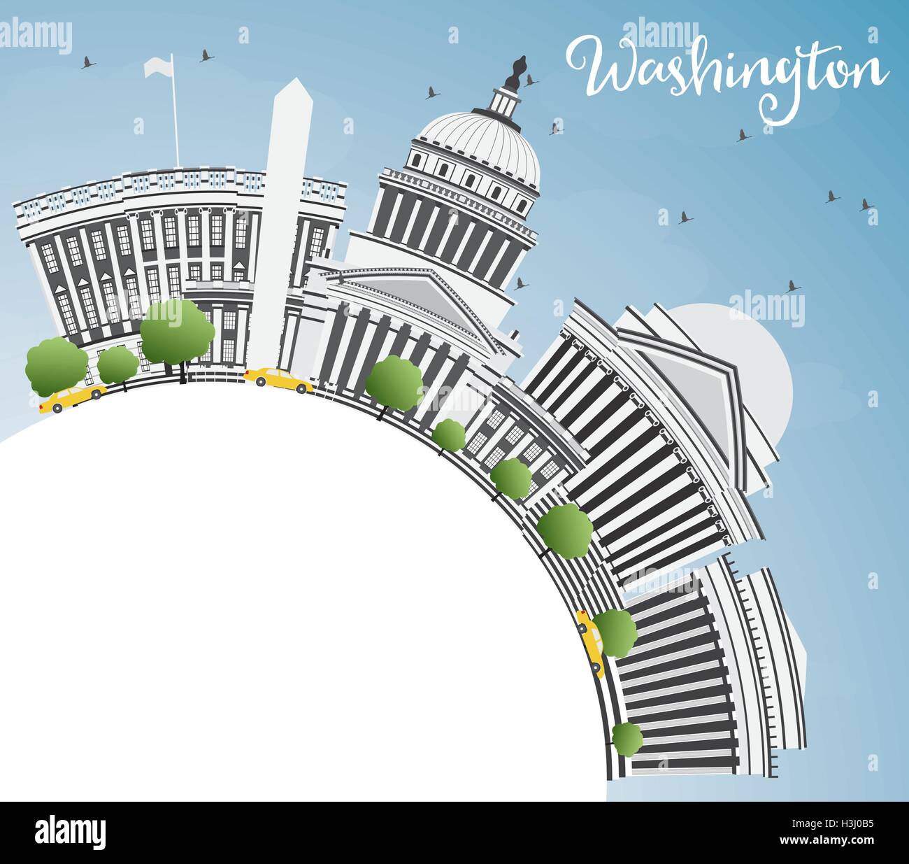 Washington dc monument Stock Vector Images - Alamy