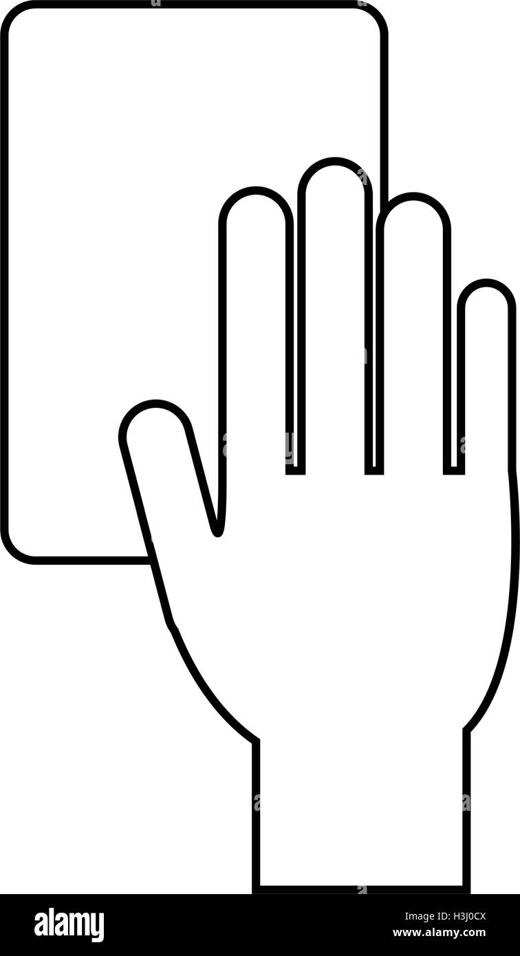 Card and hand of soccer sport design Stock Vector Image & Art - Alamy