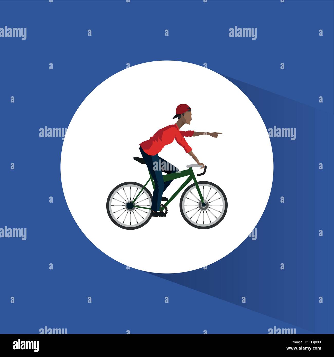 bike and cyclist icons image Stock Vector Image & Art - Alamy