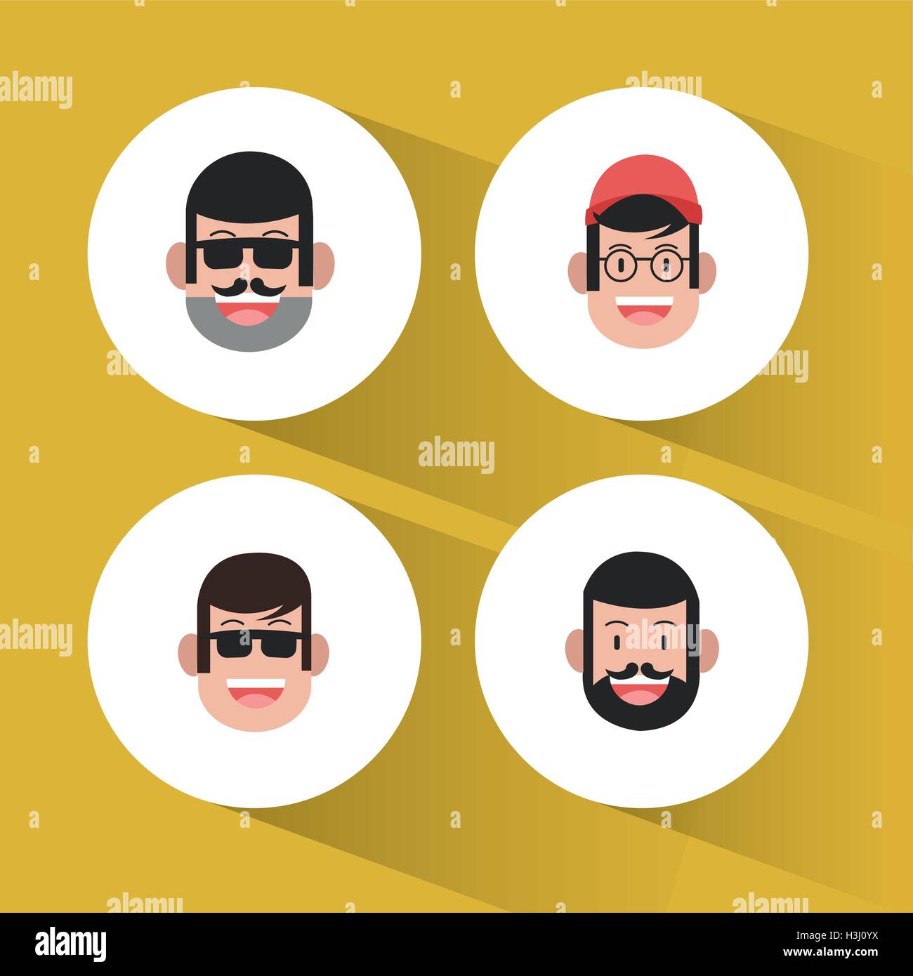 Social media networking faces Stock Vector Images - Alamy