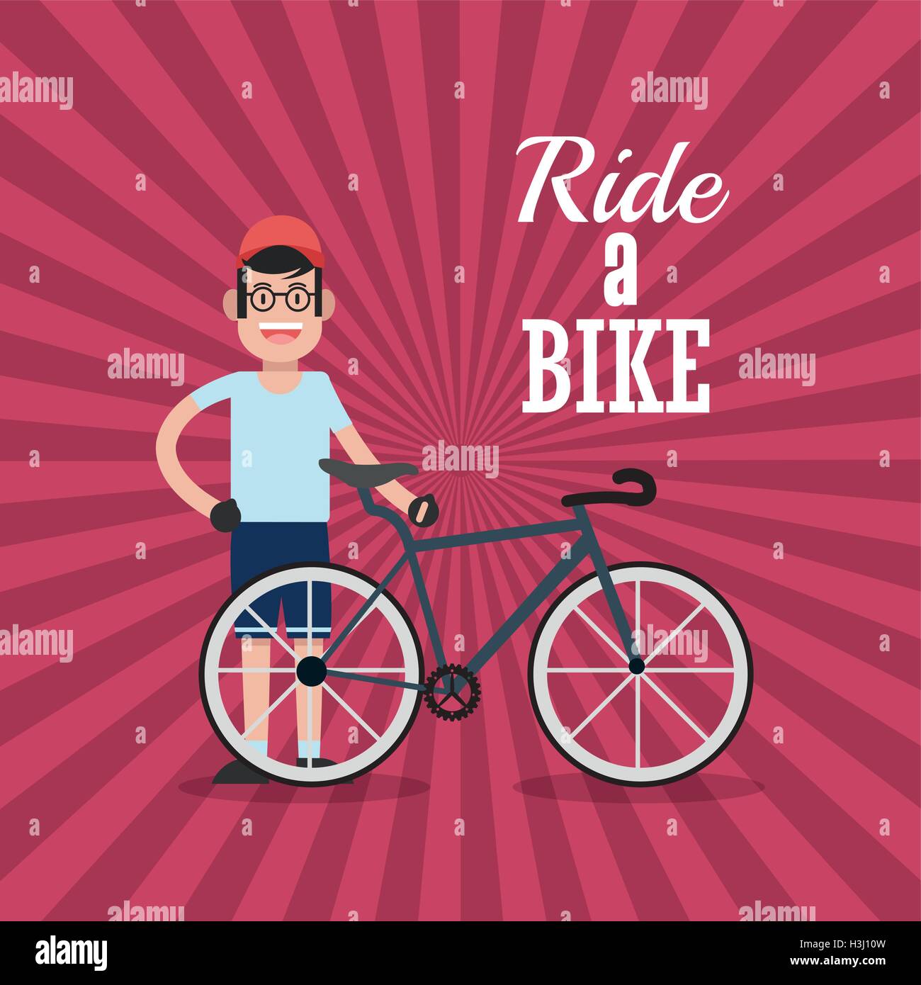 bike and cyclist icons image Stock Vector Image & Art - Alamy
