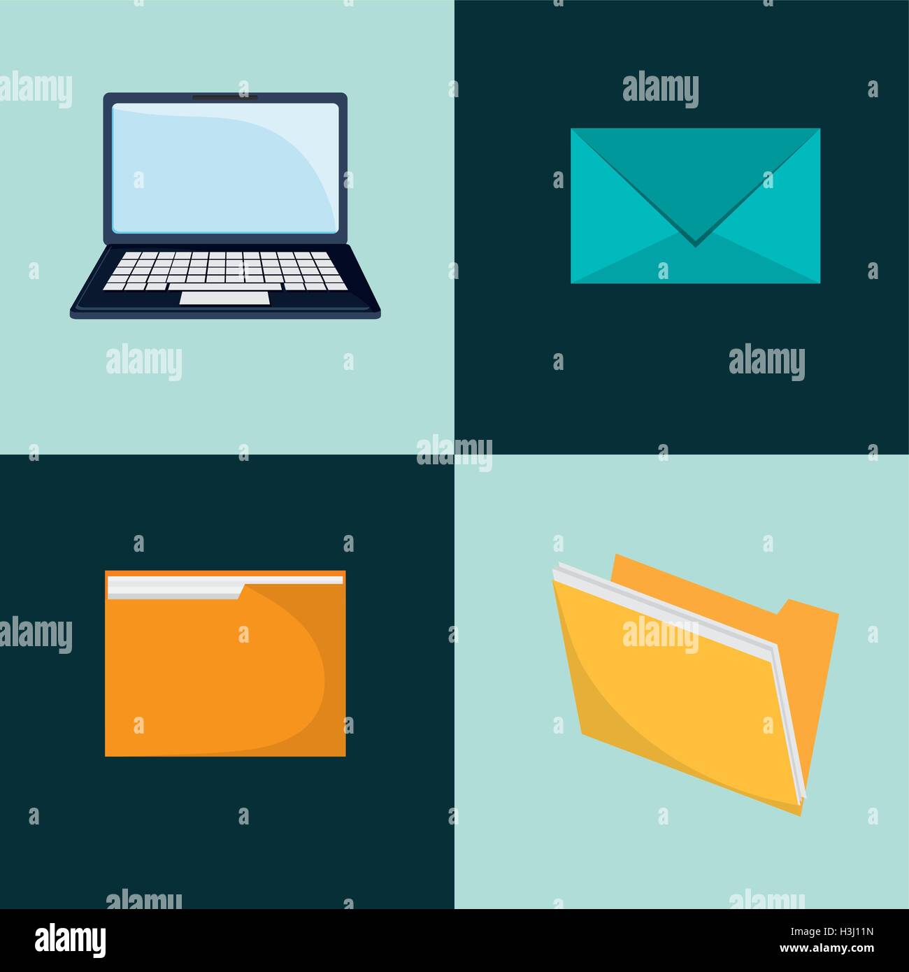 laptop and envelope icons image Stock Vector Image & Art - Alamy