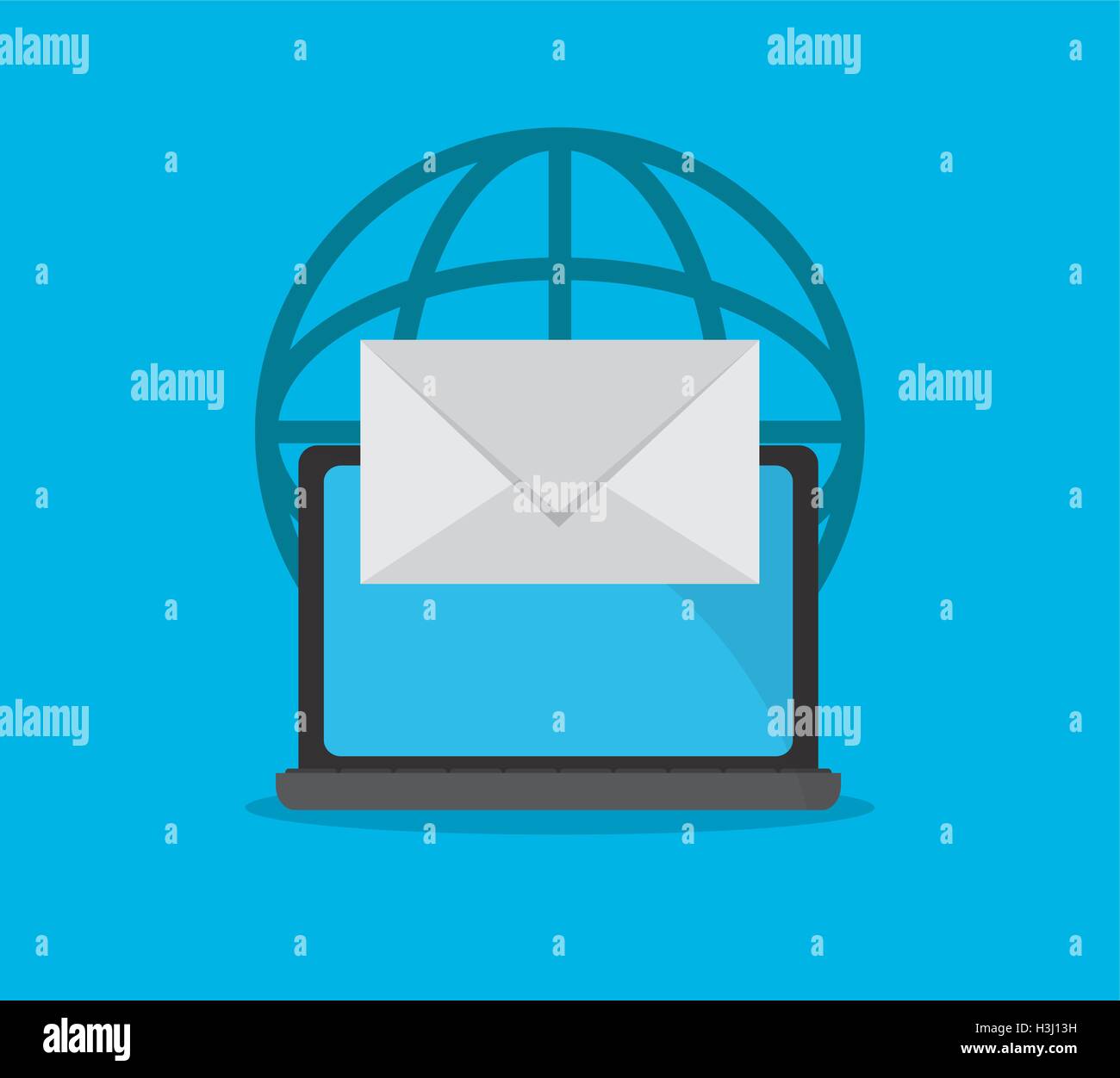 laptop and envelope icons image Stock Vector Image & Art - Alamy