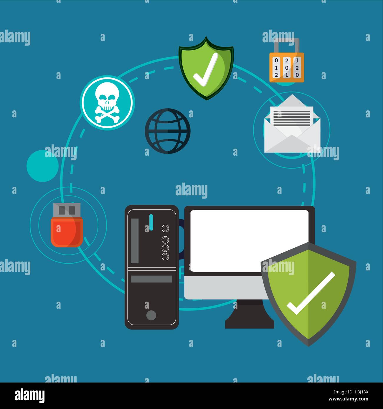 internet security related icons image Stock Vector Image & Art - Alamy