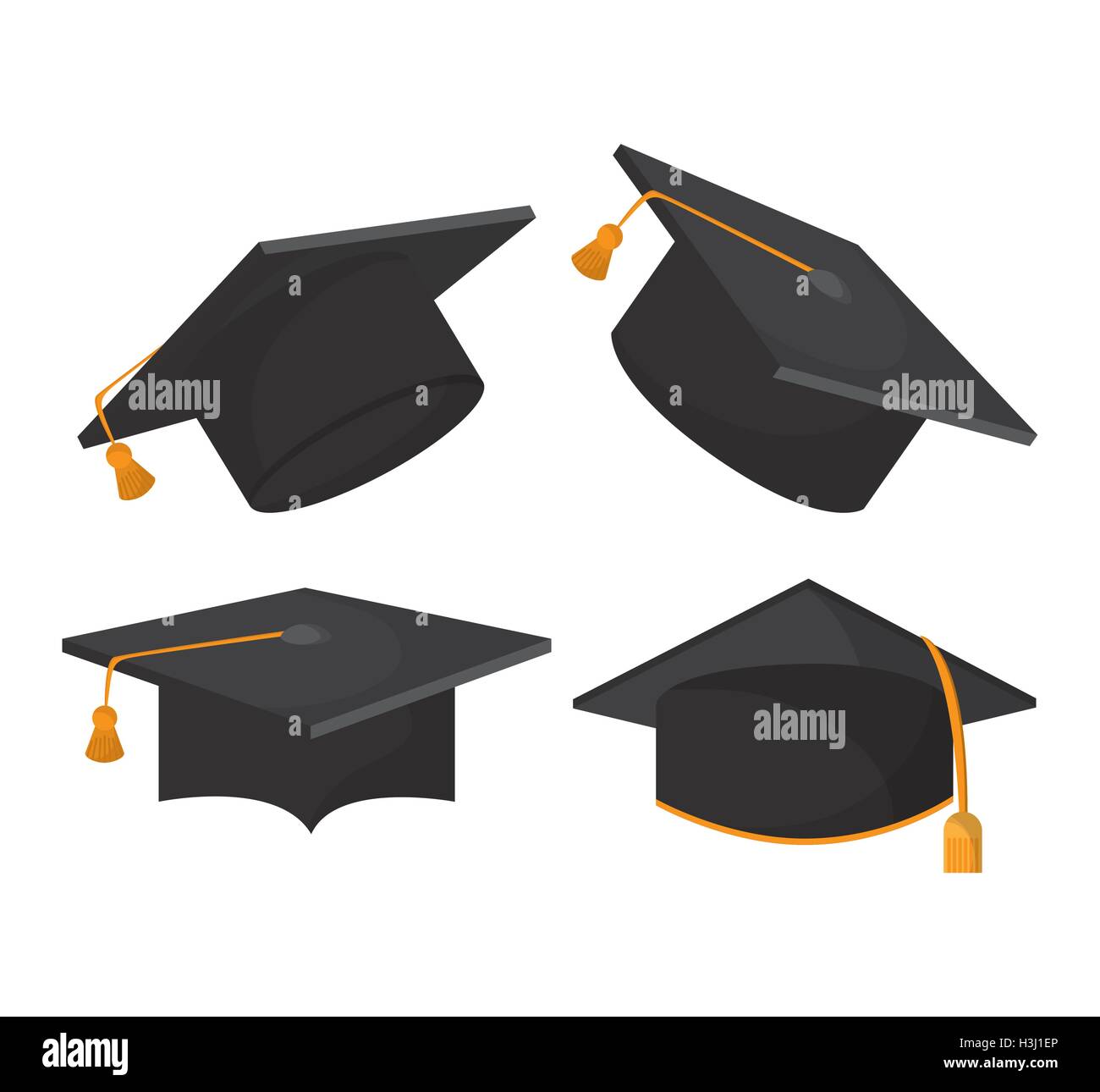 graduation cap graduate university icon. Vector graphic Stock Vector ...