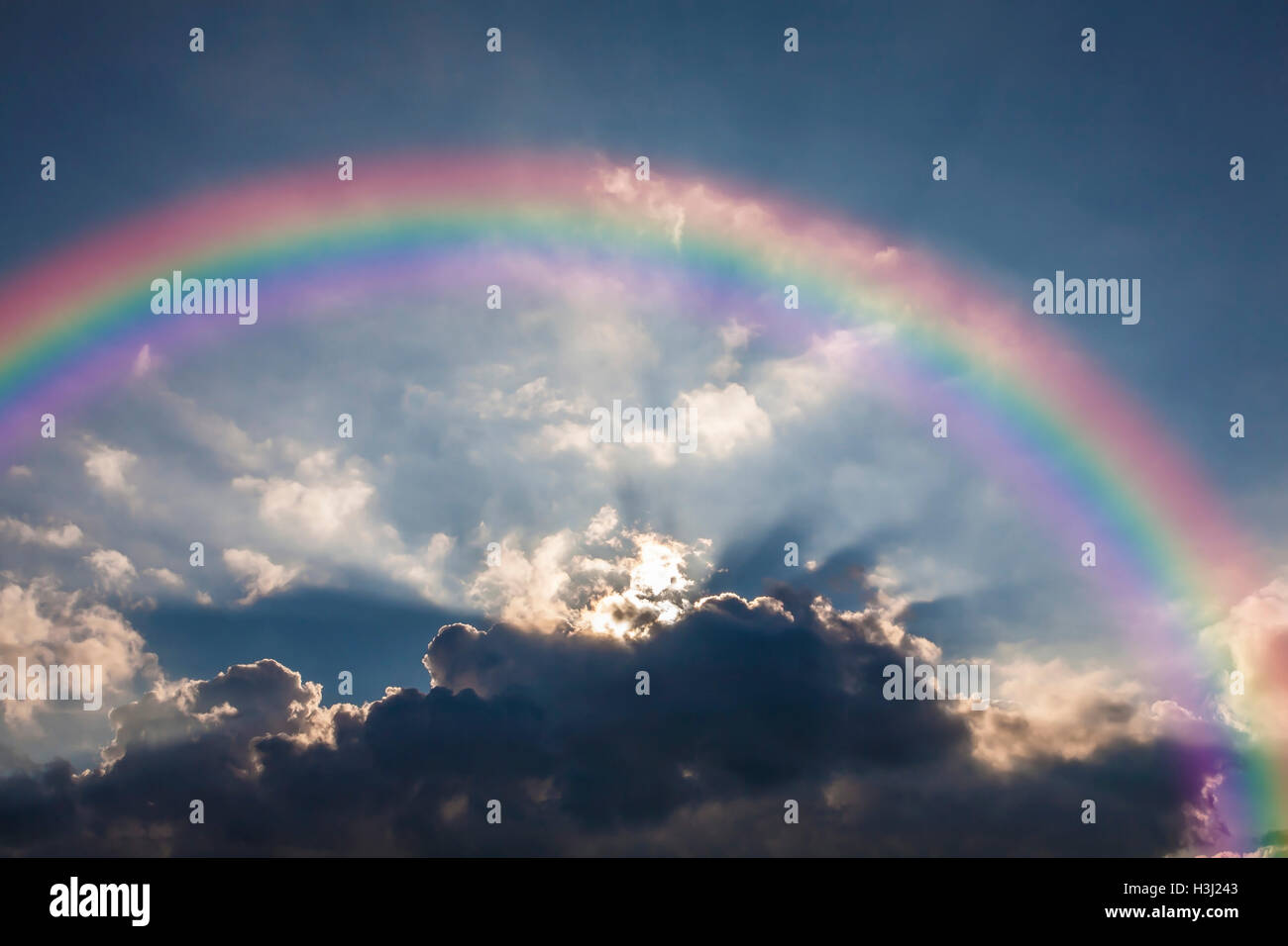 Rainbow on the sky Stock Photo - Alamy