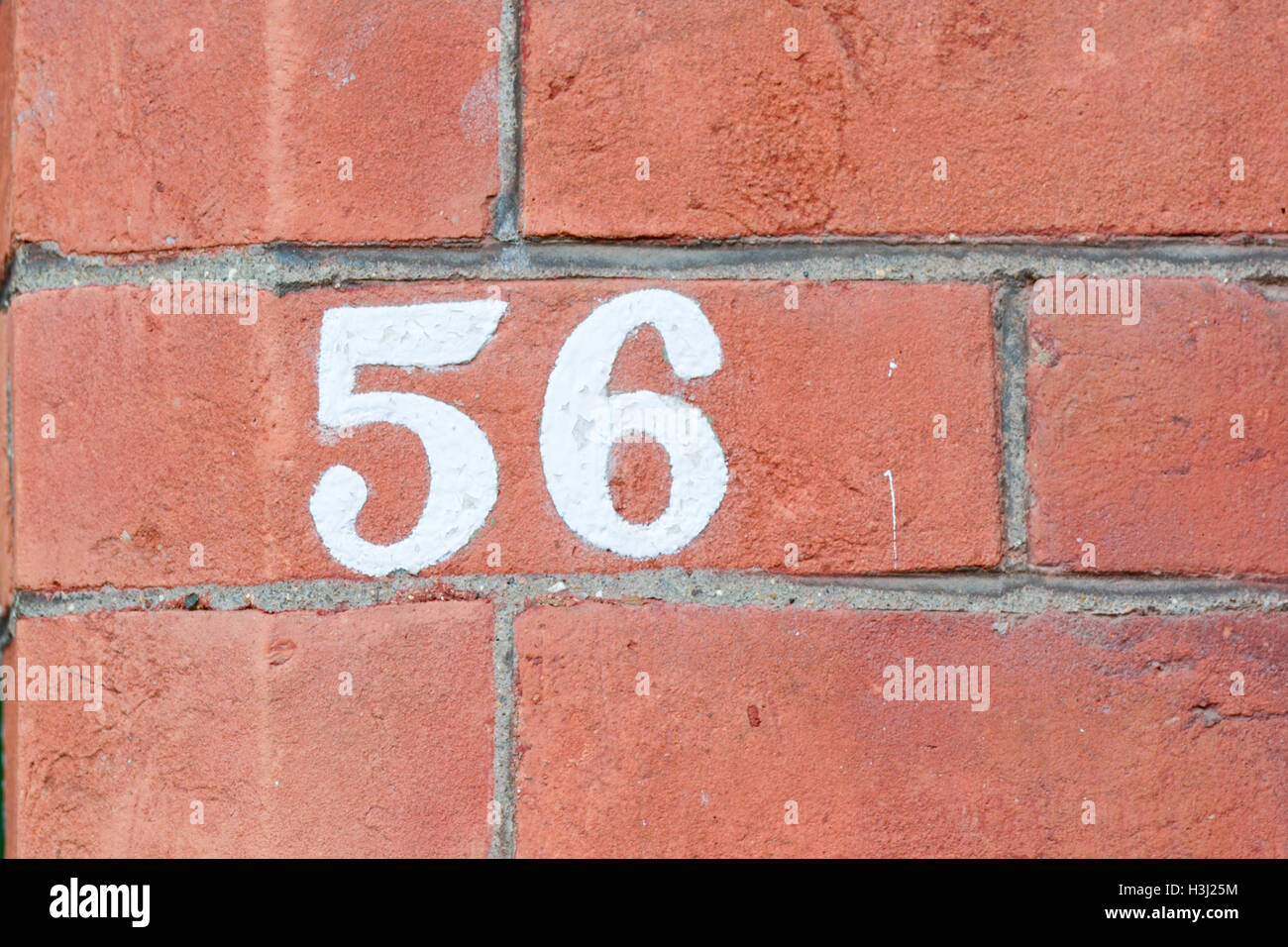 House number 56 sign hi-res stock photography and images - Alamy