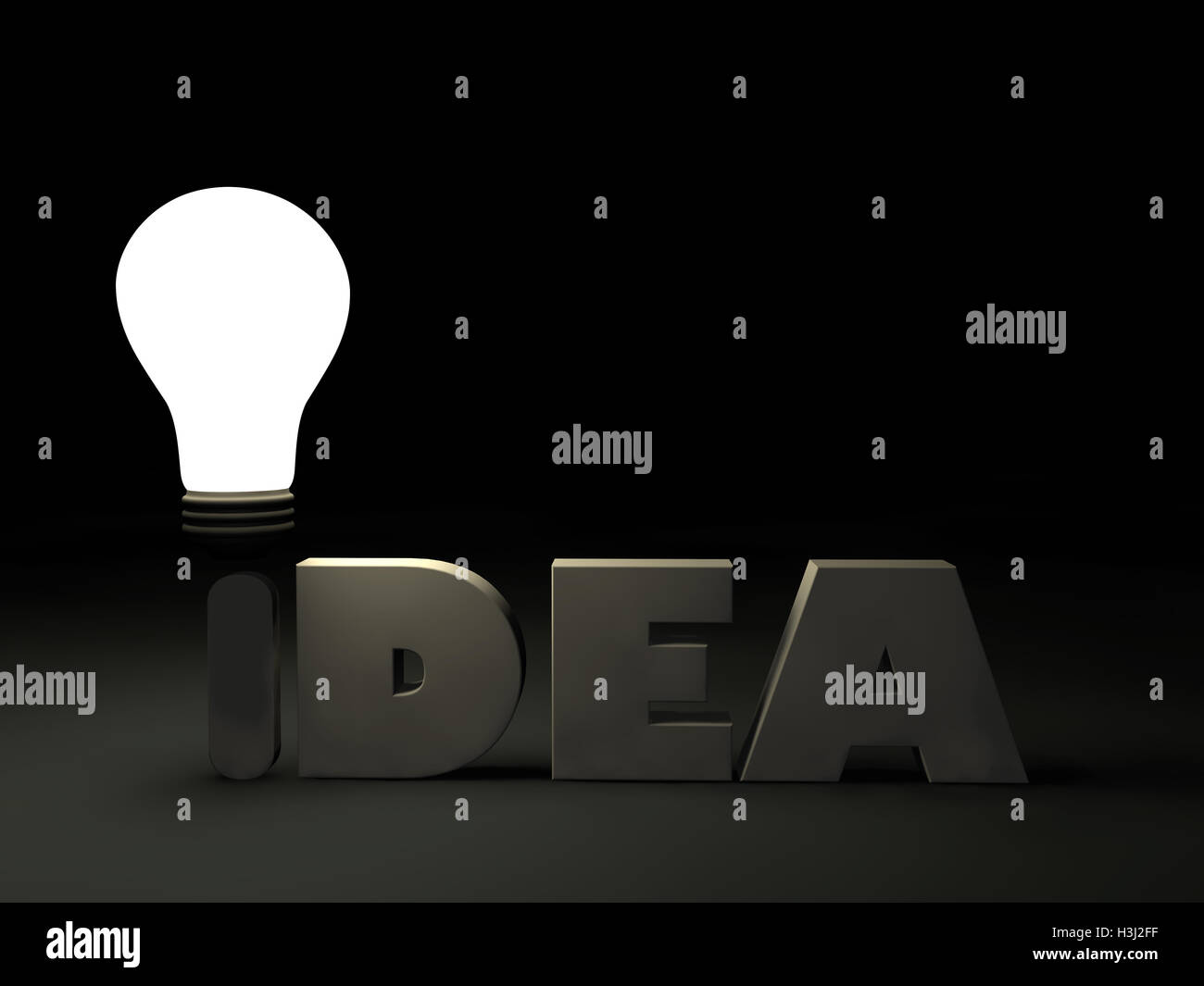 Idea light bulb Stock Photo - Alamy