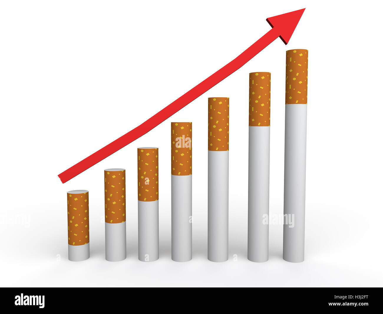 Cigarette addiction concept Stock Photo - Alamy
