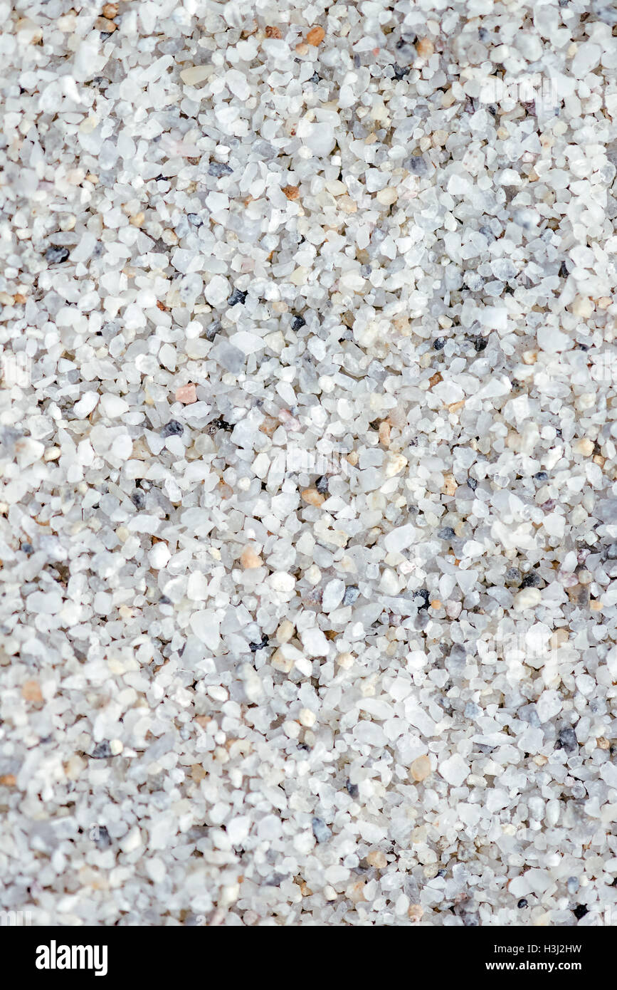 Quartz sand abstract texture as background, macro view of grainy ...