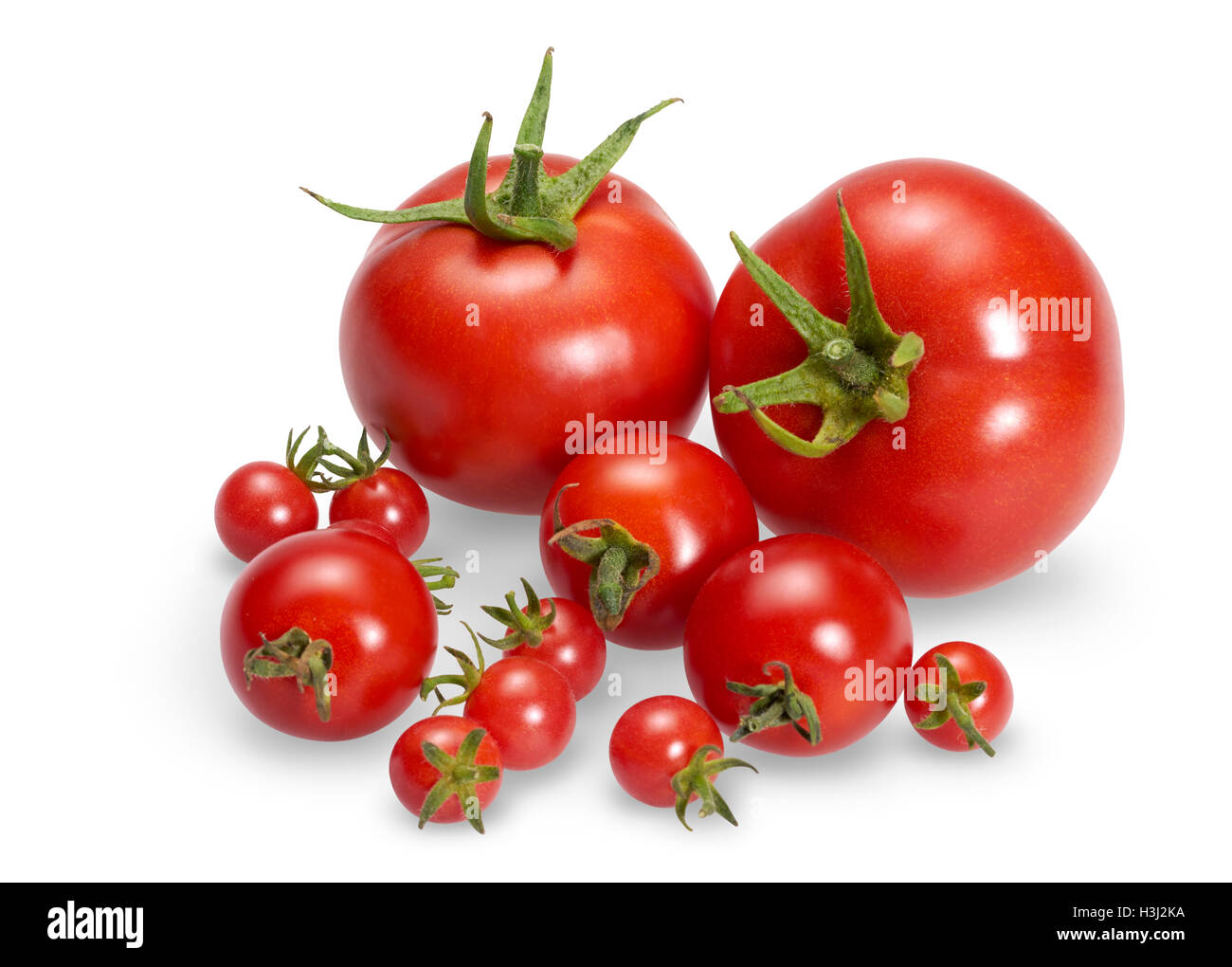 Isolated red tomatoes in Cut Out Stock Images & Pictures - Alamy