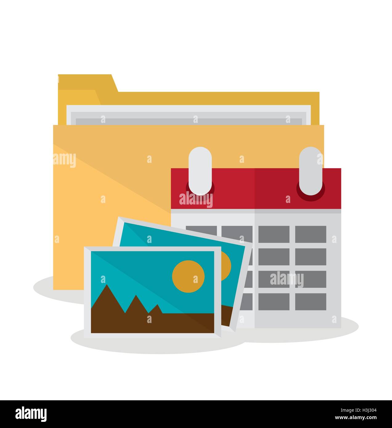 File of office and work design Stock Vector Image & Art - Alamy