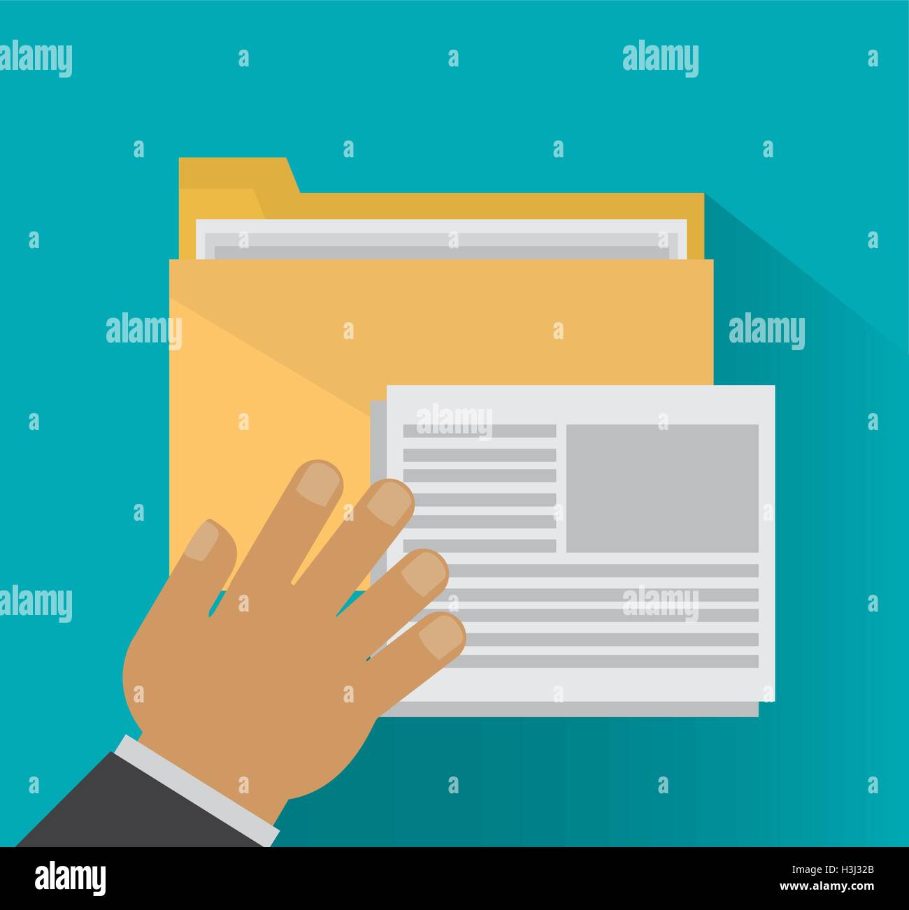 File of office and work design Stock Vector Image & Art - Alamy
