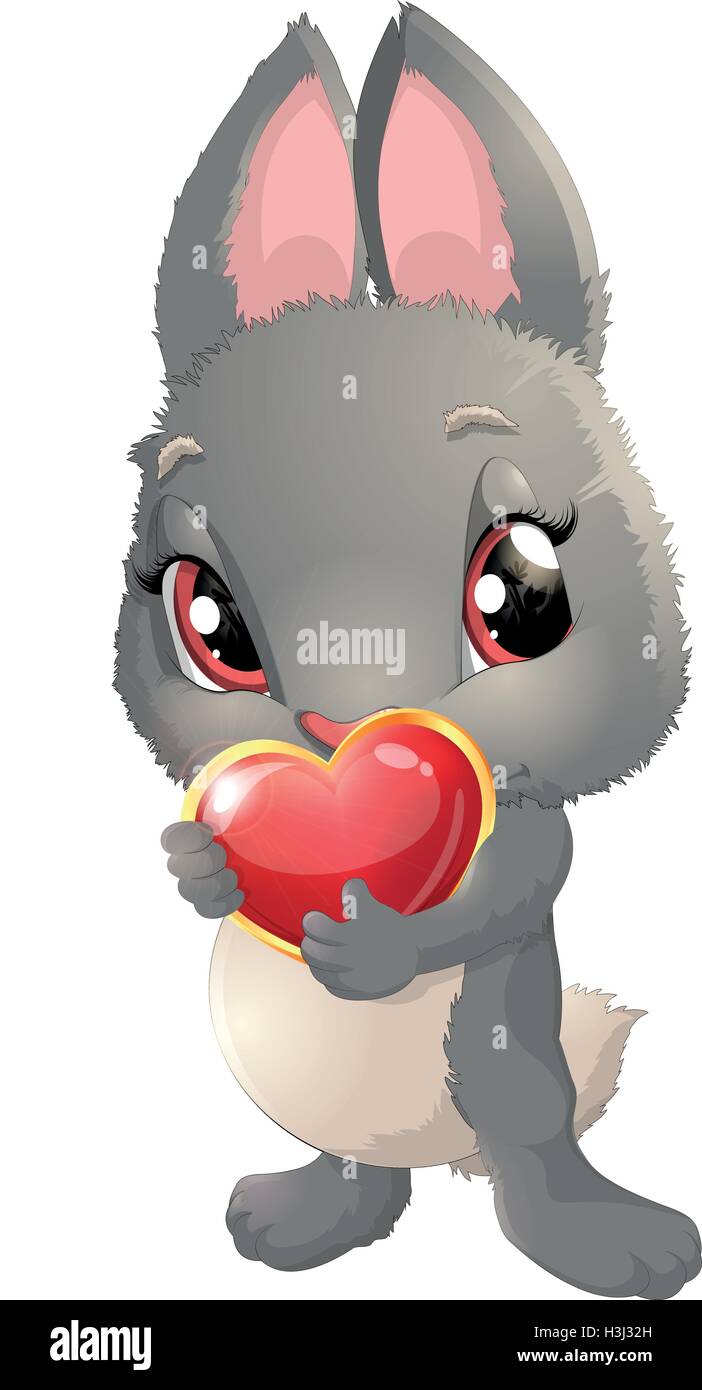 Cute rabbit cartoon Stock Vector Image & Art - Alamy