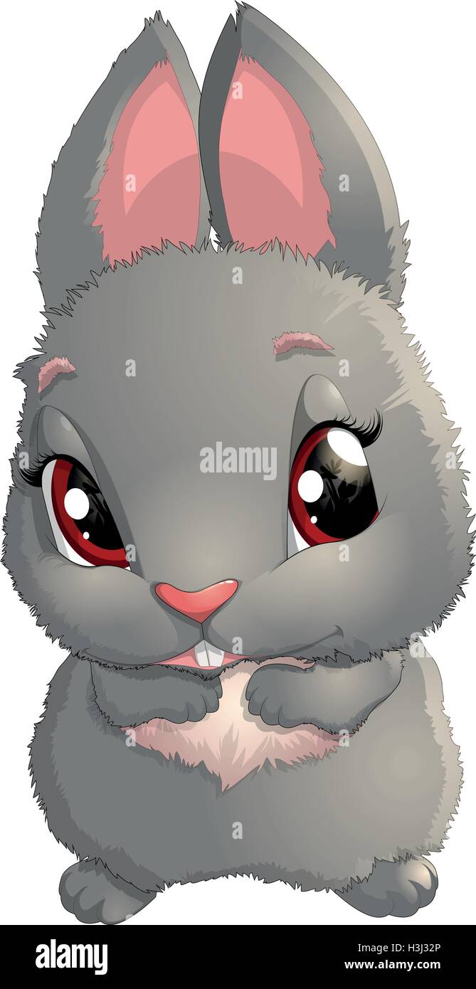 Cute rabbit cartoon Stock Vector Image & Art - Alamy