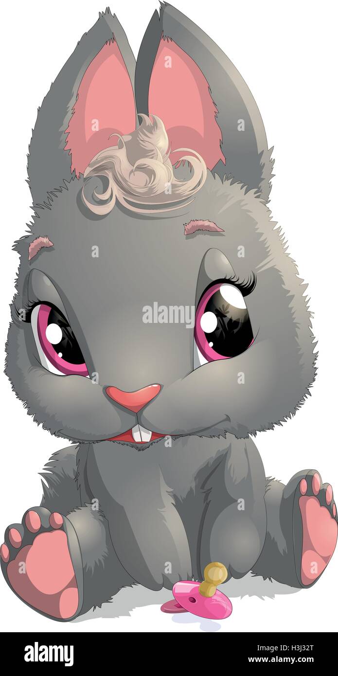 Cute rabbit cartoon Stock Vector Image & Art - Alamy
