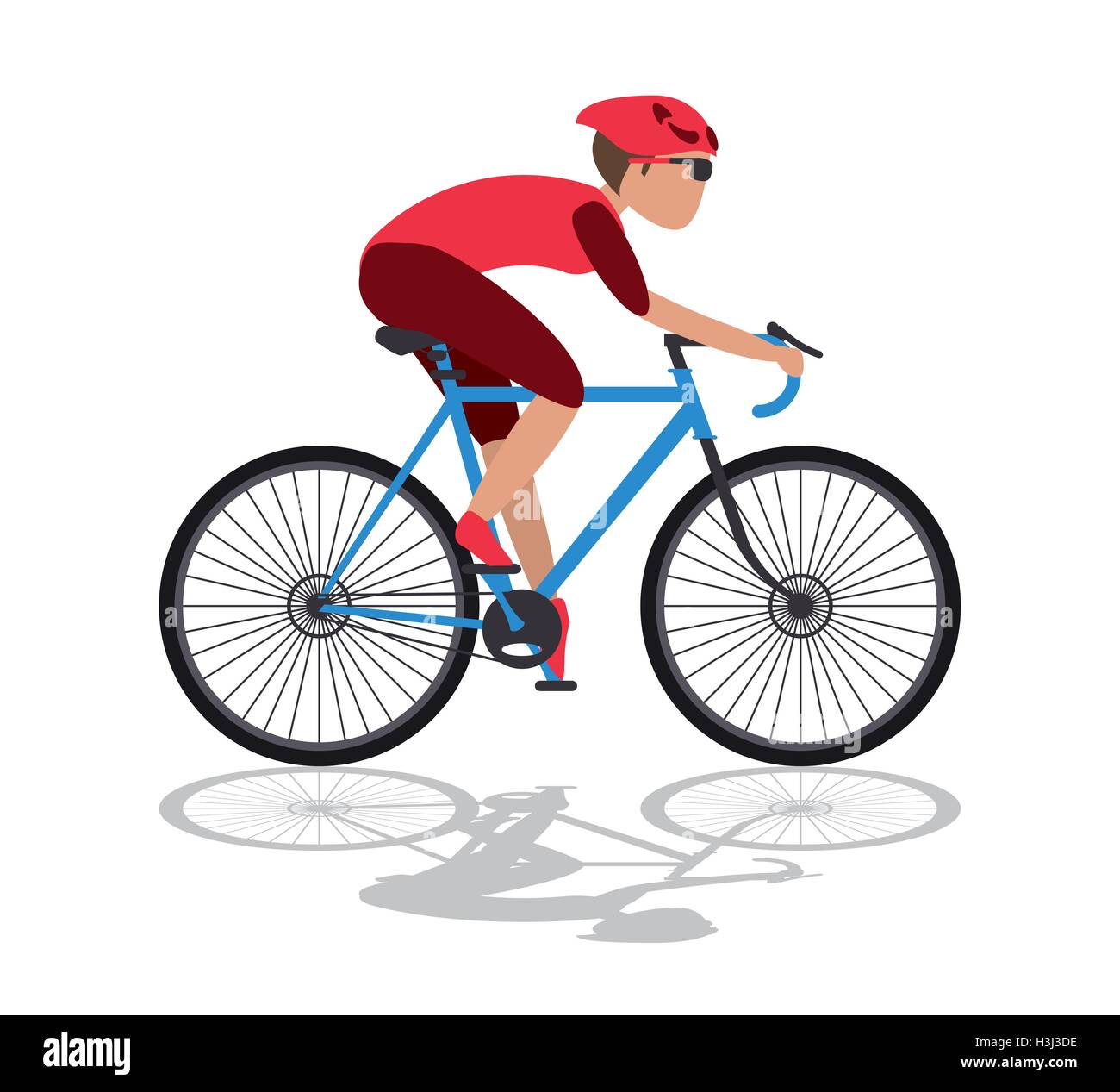 Boy cycle racing Stock Vector Images - Alamy