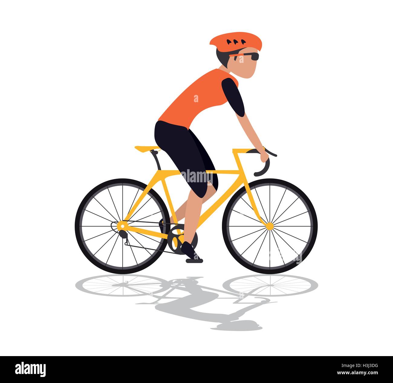Boy cycle racing Stock Vector Images - Alamy