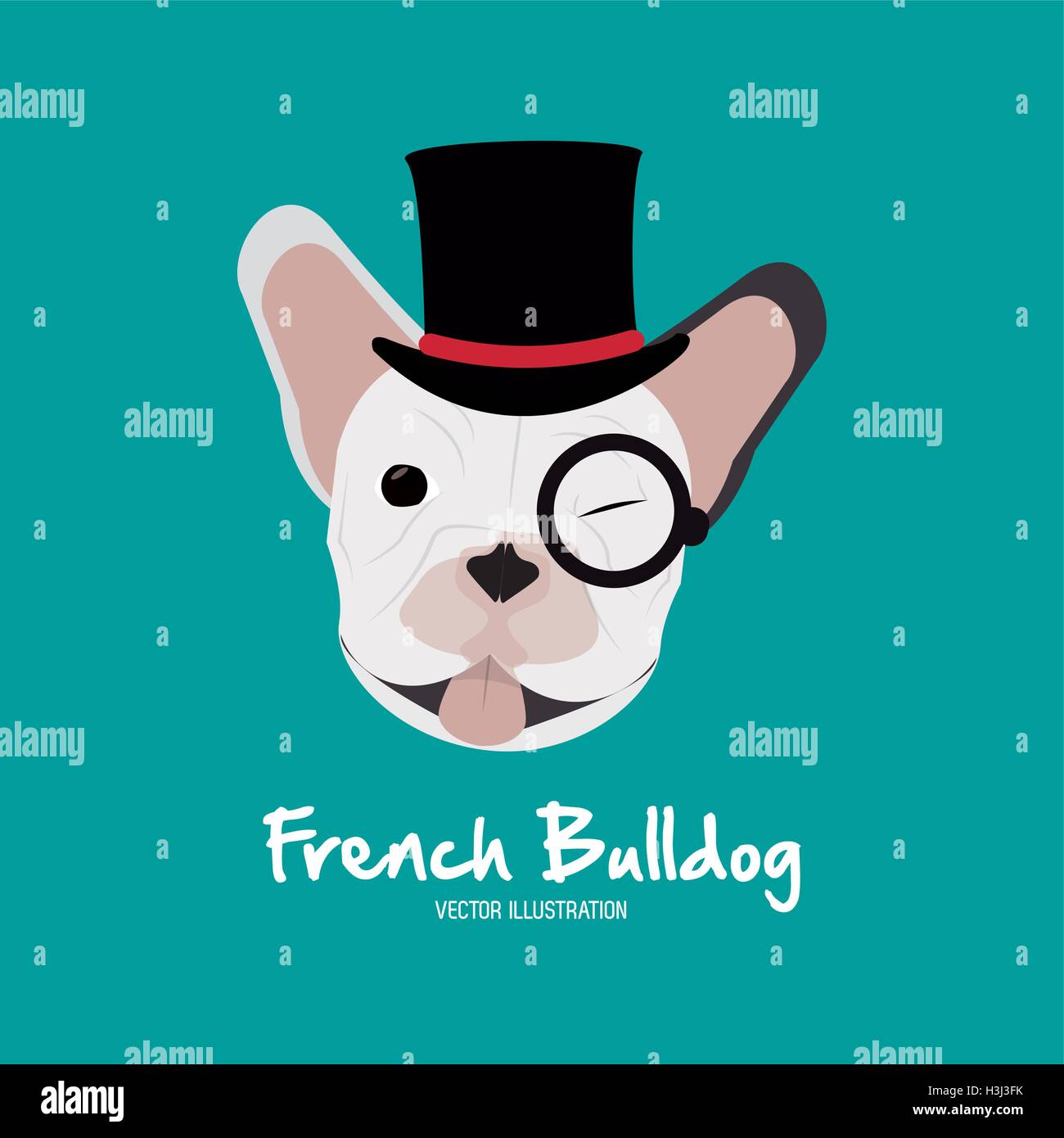 French bulldog design , vector illustration Stock Vector Image & Art ...