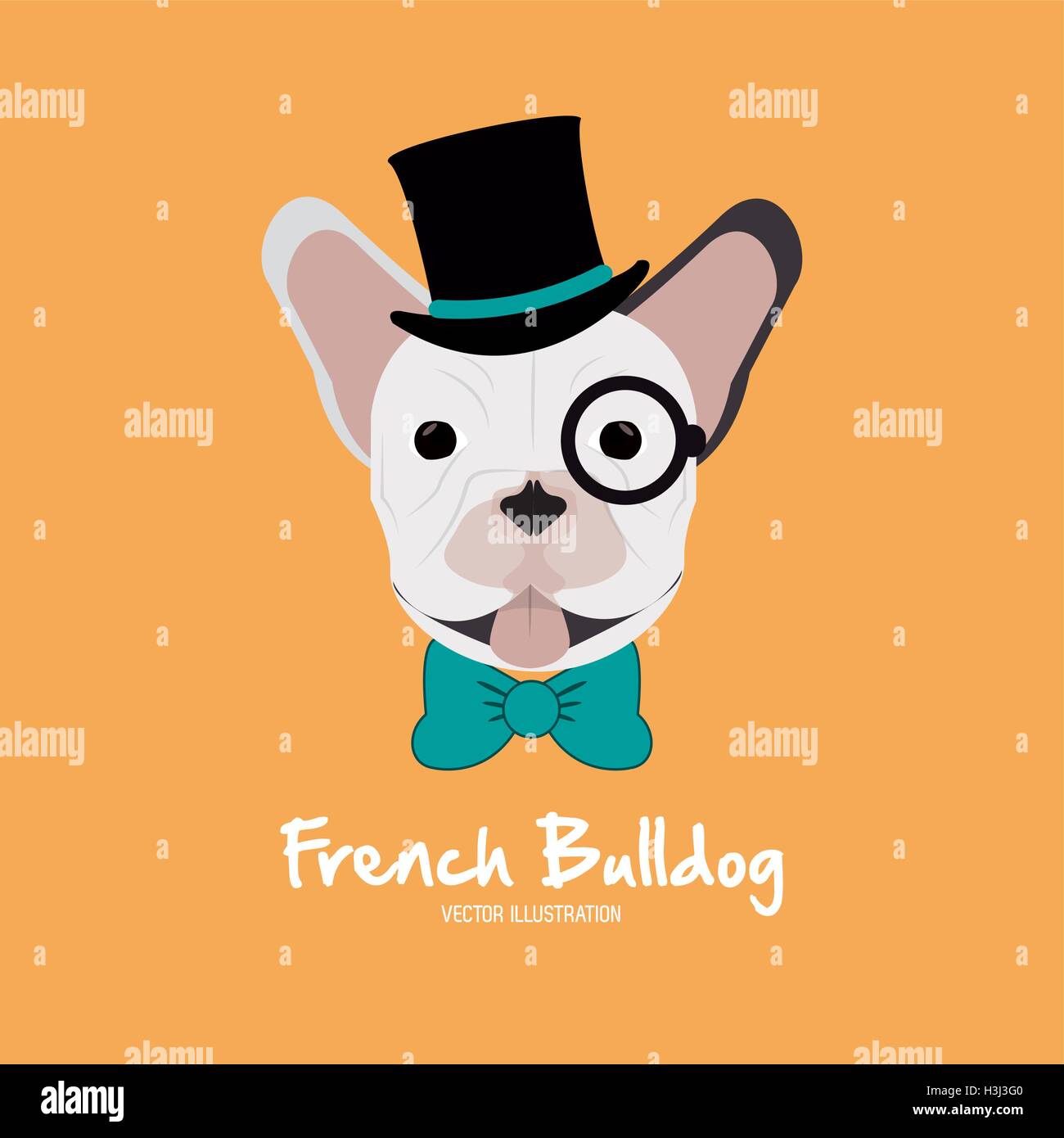 French bulldog design , vector illustration Stock Vector Image & Art ...