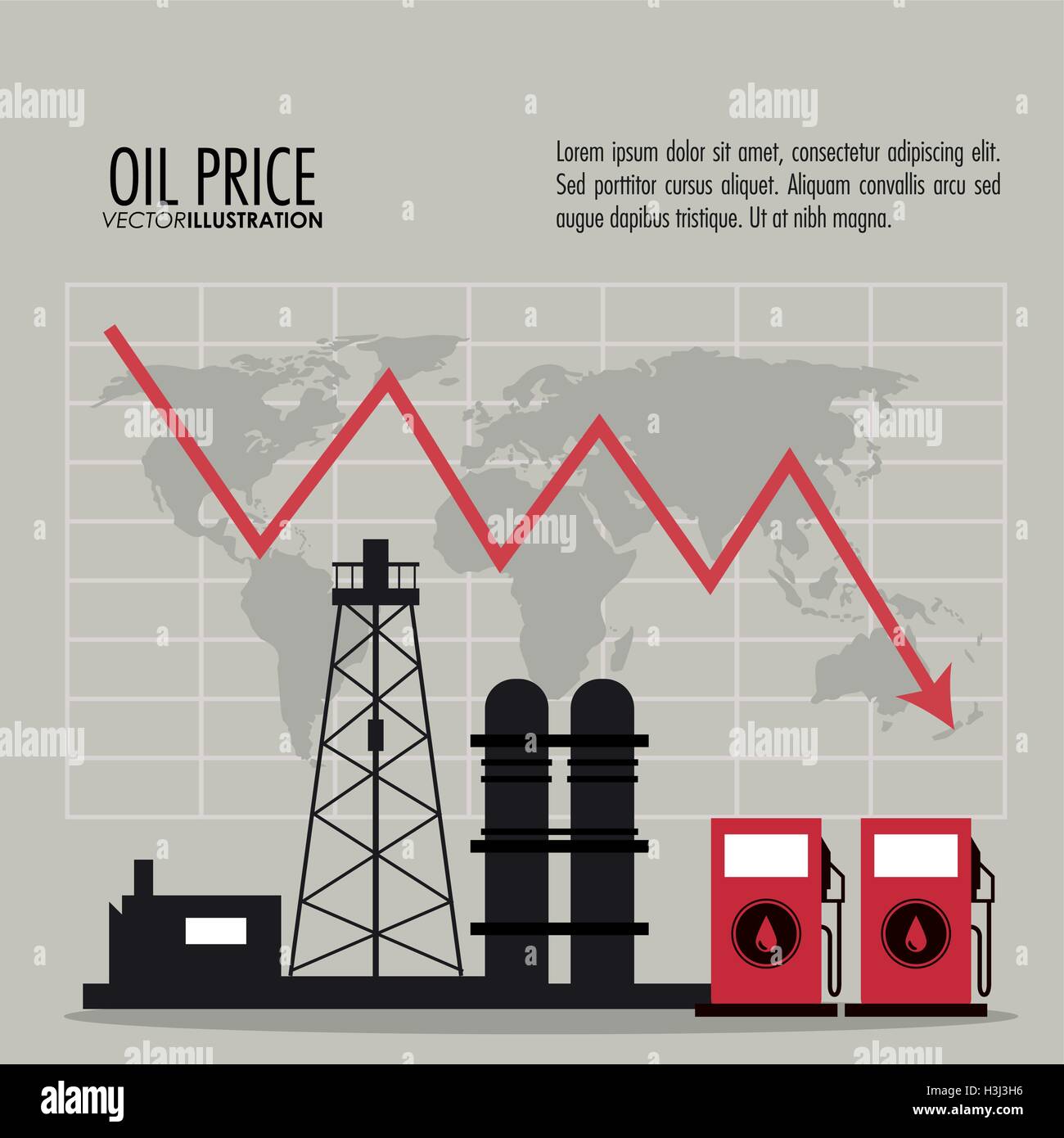 Oil price design , vector illustration Stock Vector Image & Art - Alamy