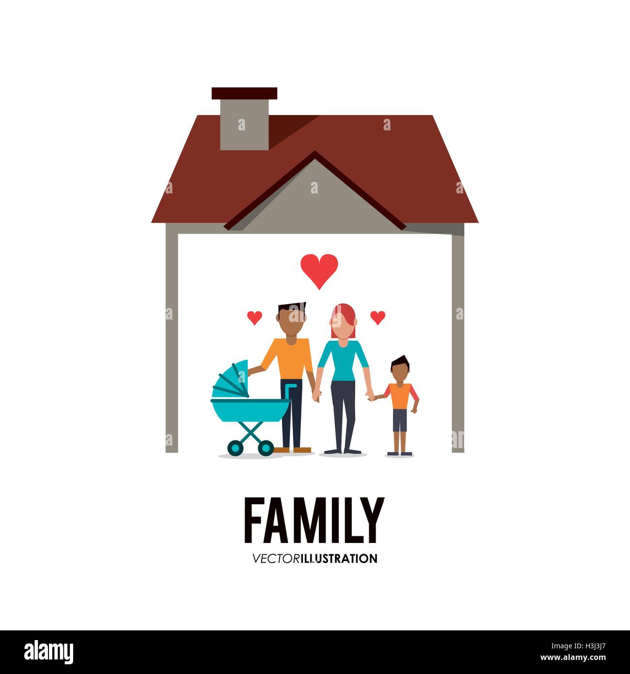 Graphic of Family design , vector illustration Stock Vector Image & Art ...