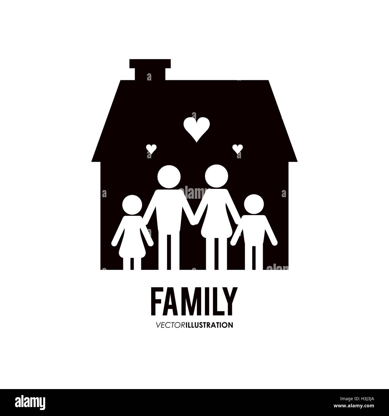 Graphic of Family design , vector illustration Stock Vector Image & Art ...