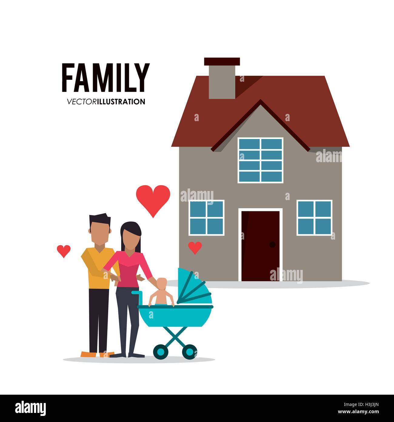 Graphic of Family design , vector illustration Stock Vector Image & Art ...